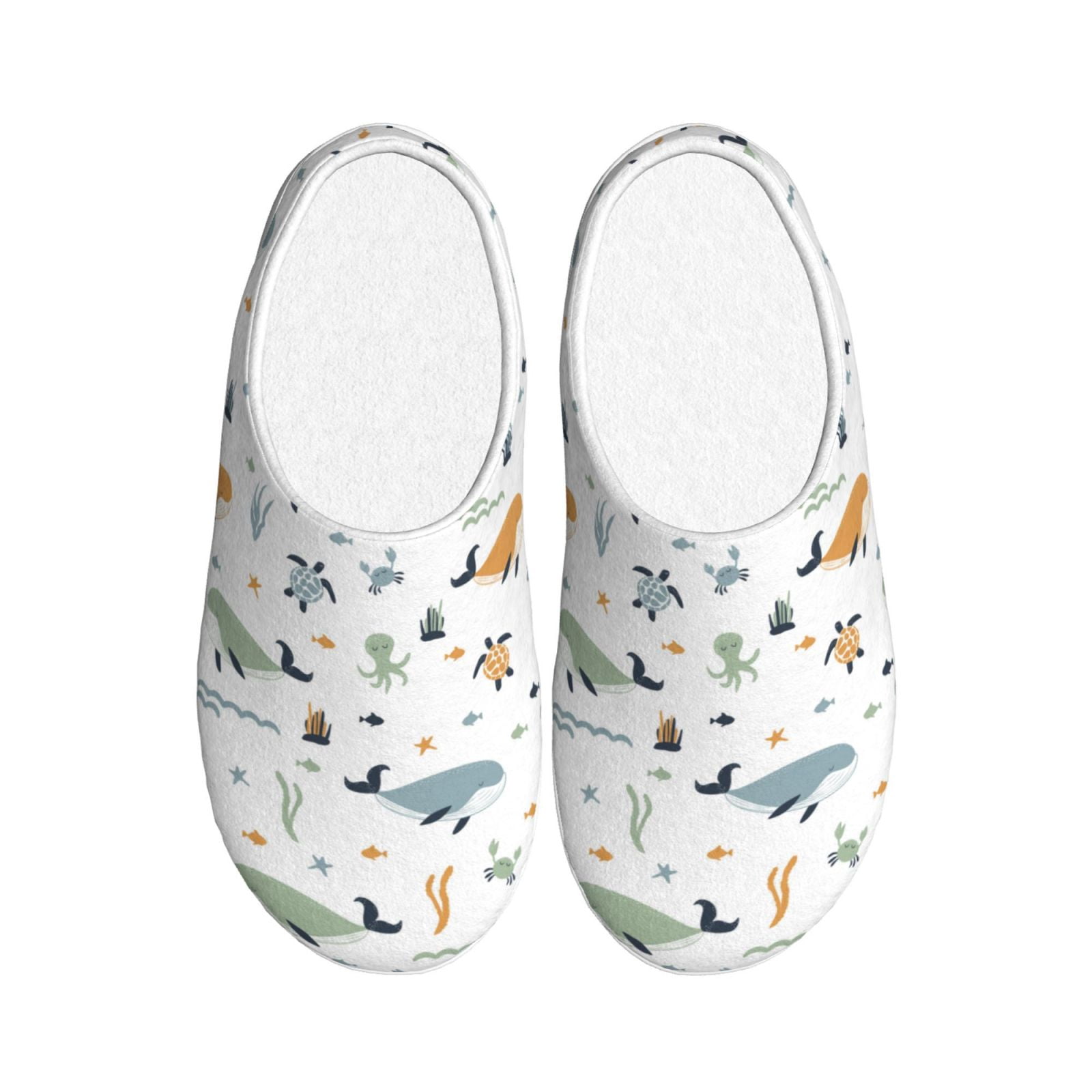 Coaee Sea Creatures for Mens Slippers Indoor Slip On Shoes Slippers for ...