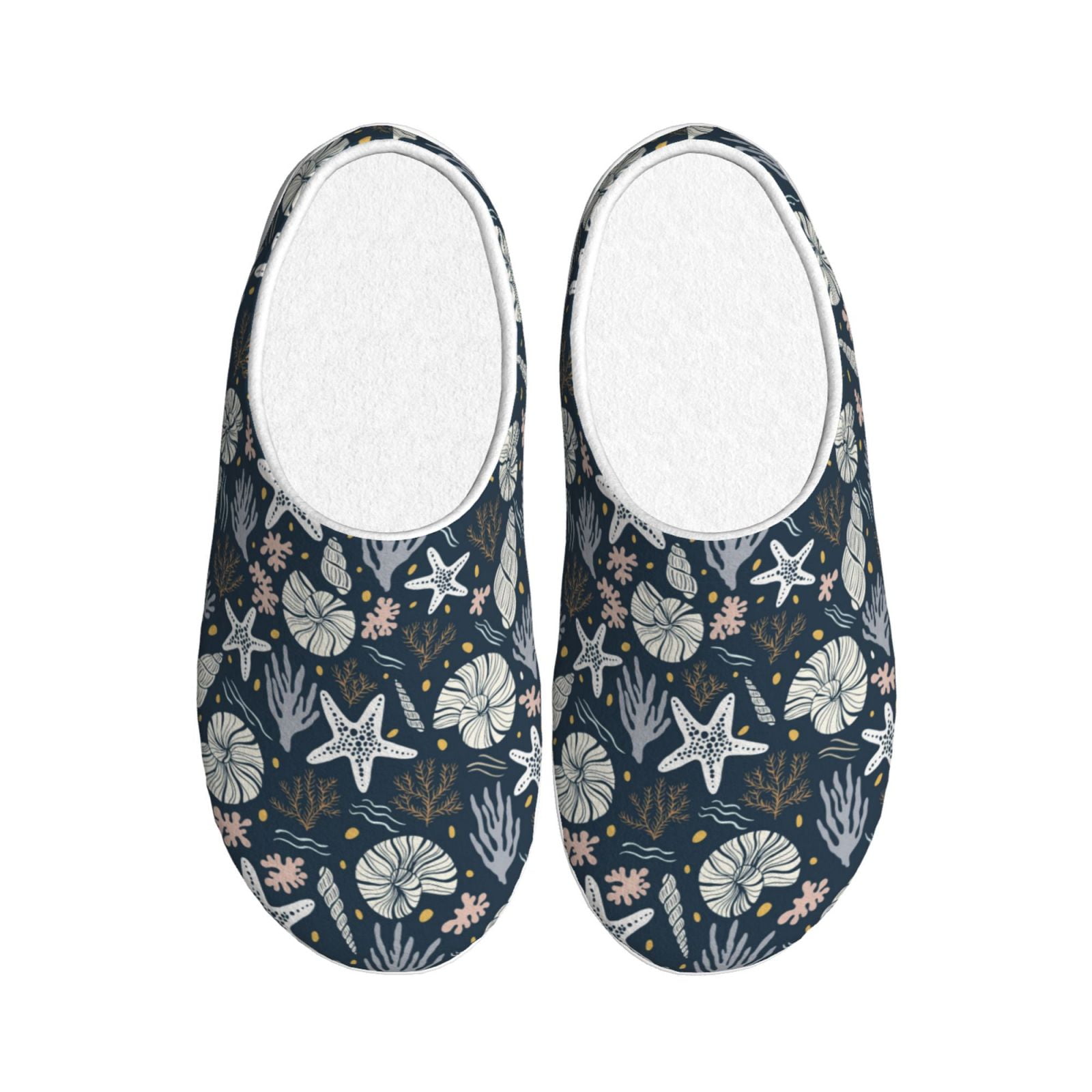 Coaee Sea Shells 1 for Mens Slippers Indoor Slip On Shoes Slippers for ...