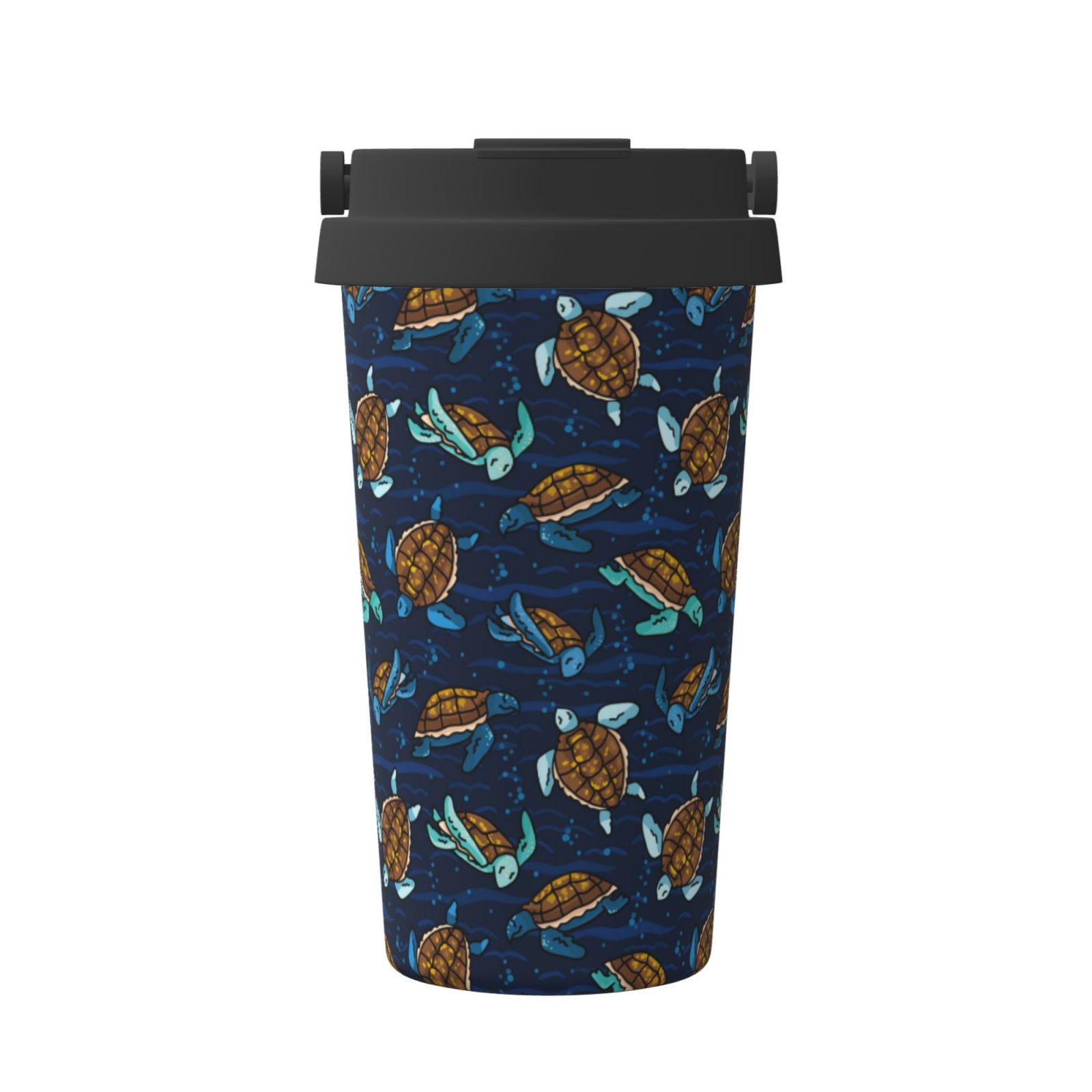 Coaee Sea Turtles Swimming for Carry Insulated Coffee Mug Insulated ...