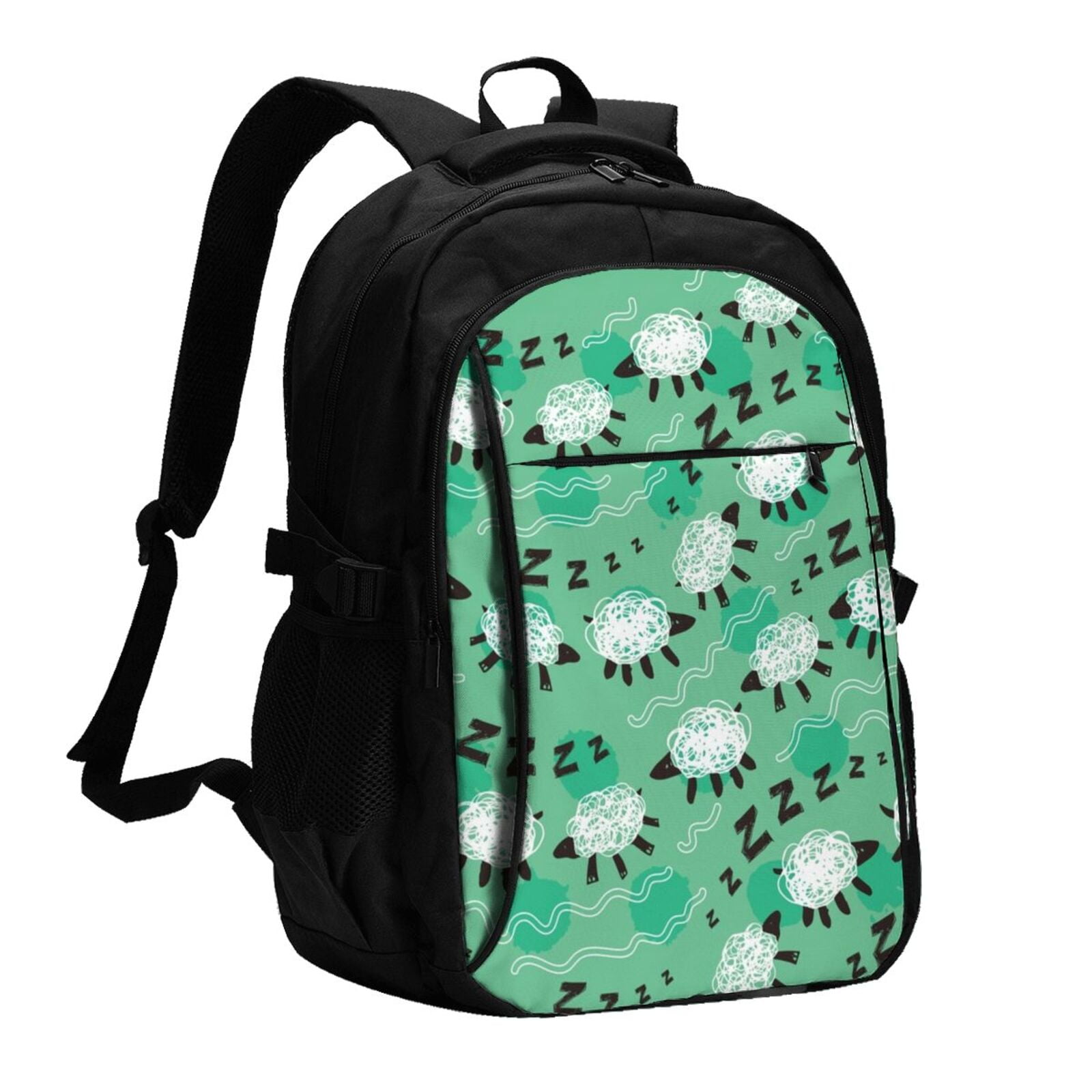 Coaee Sheep Zzz for USB backpack Laptop Backpack with USB Charging Port ...