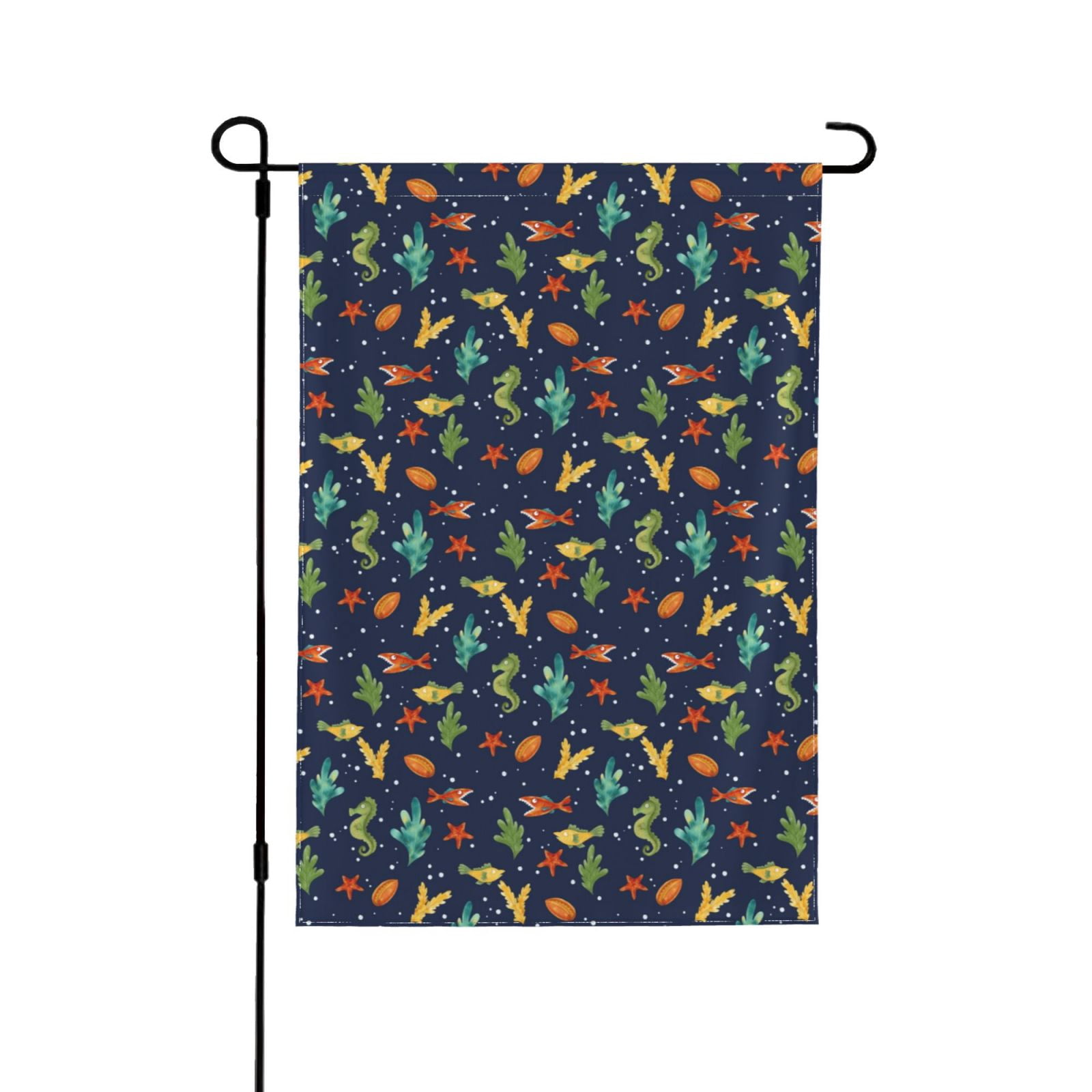 Coaee Shells and Seaweed Double Sided Garden Flag, Weather Resistant ...