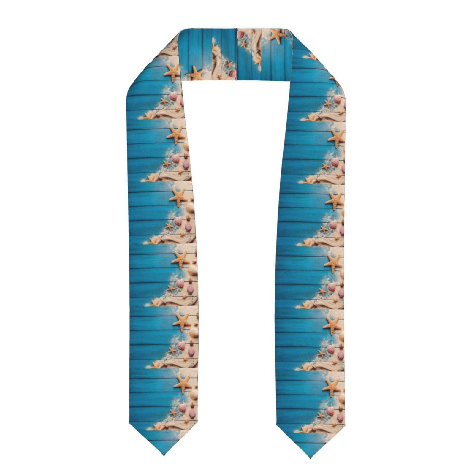 Coaee Shells and Starfish Graduation Stole, Unisex, 72" Long Graduation ...