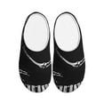 Coaee Skeleton Playing Xylophone for Mens Slippers Indoor Slip On Shoes ...