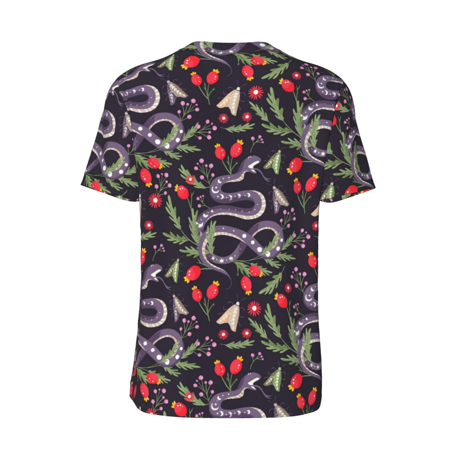 Coaee Snakes And Snake Fruit for Men's Baseball T-shirt Casual Short ...