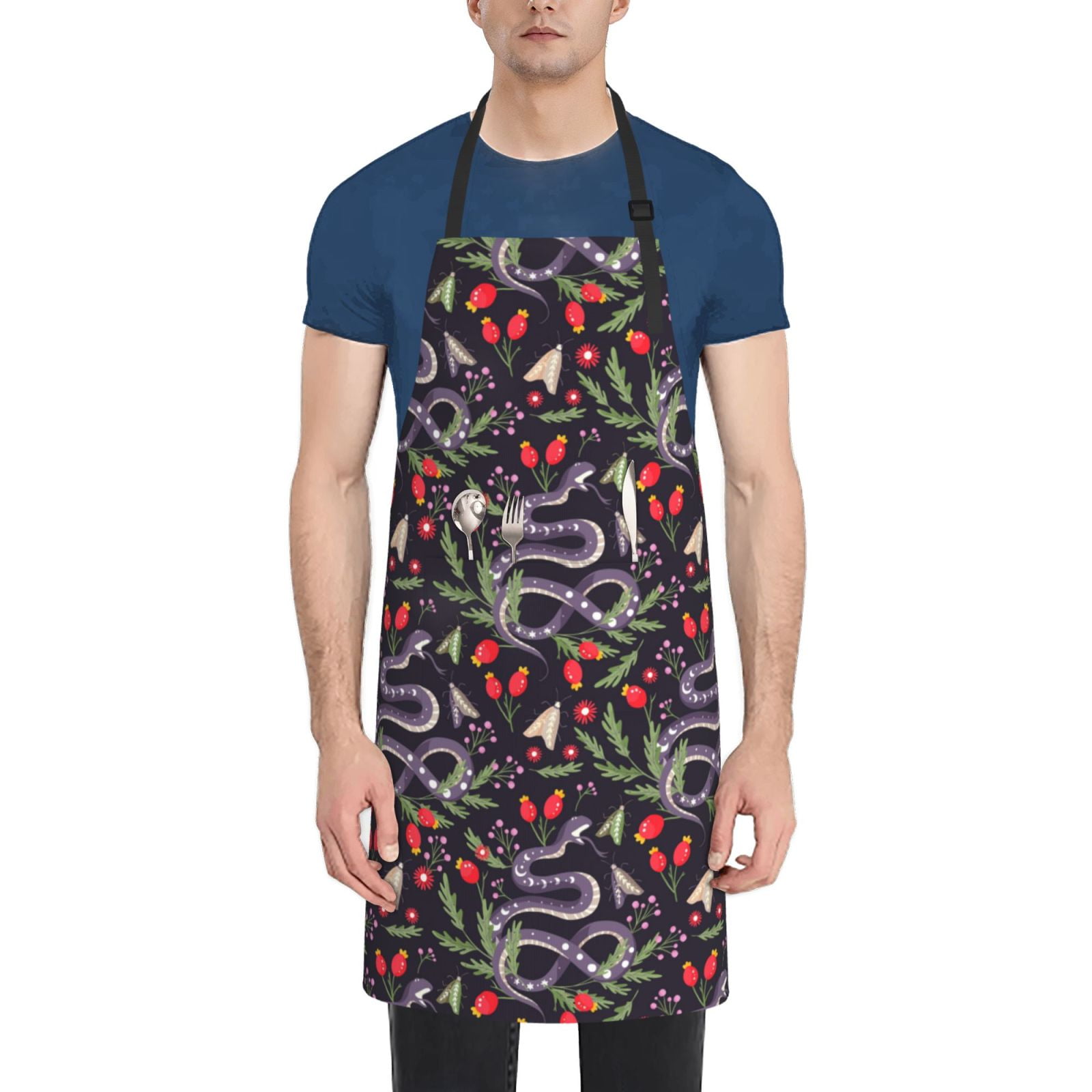 Coaee Snakes And Snake Fruit for Waterproof Apron for Unisex Adult with ...