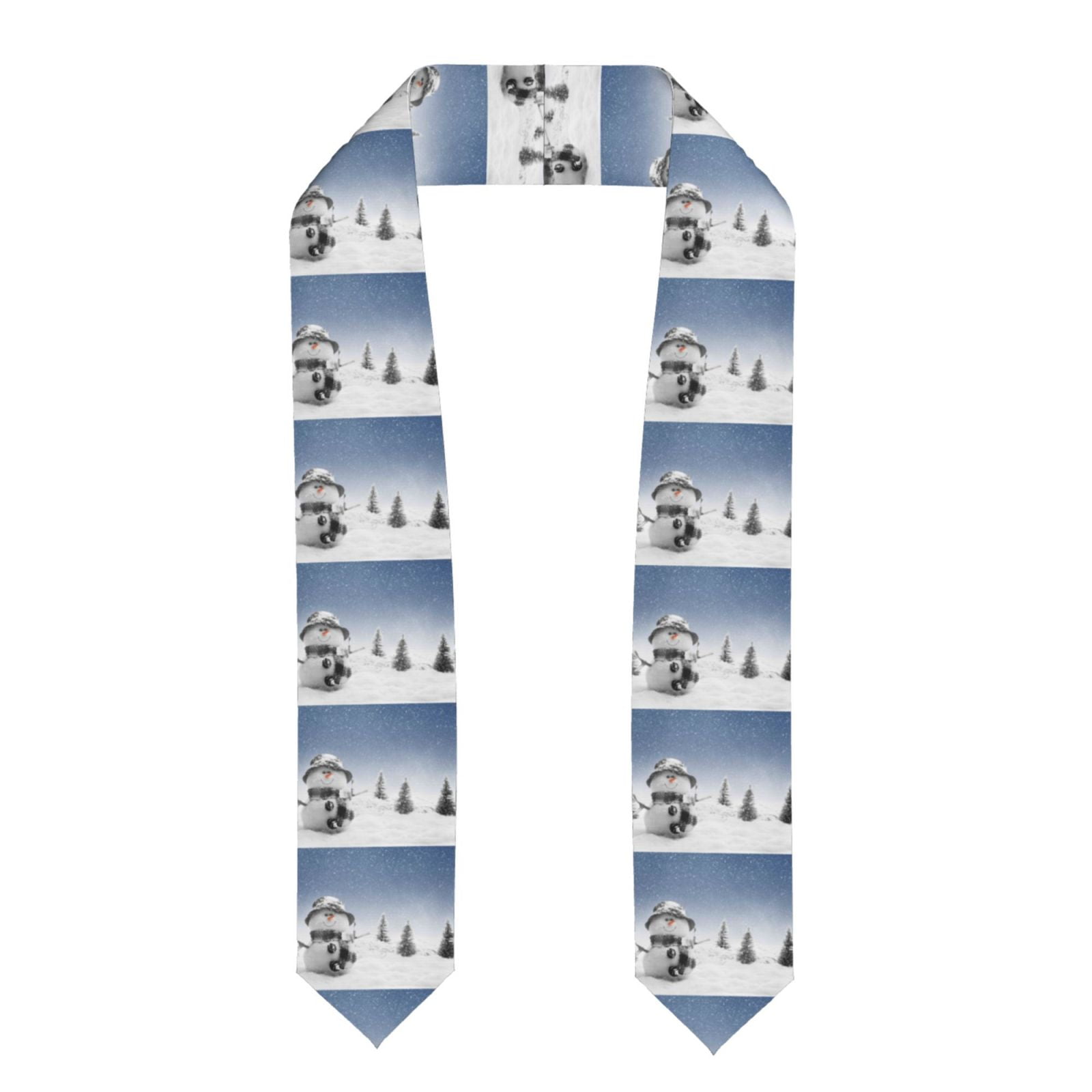 Coaee Snowman And Christmas Tree Graduation Stole, Unisex, 72" Long ...