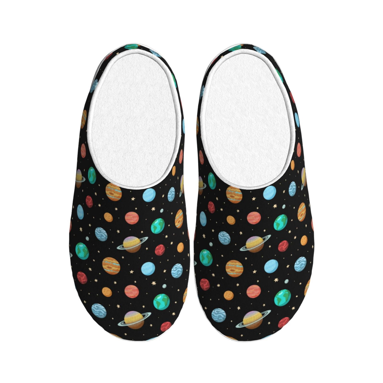 Coaee Solar System Planets Space for Mens Slippers Indoor Slip On Shoes ...