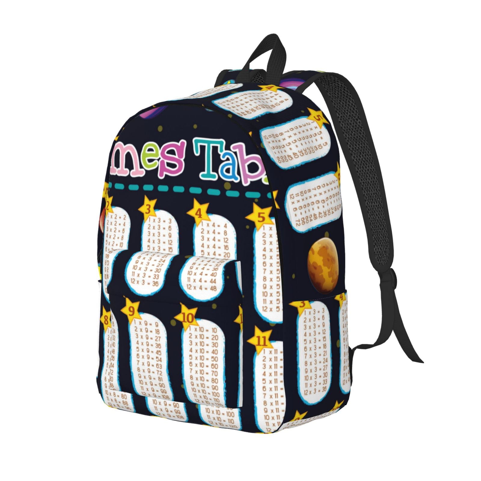 Coaee Space Math Times Tables for Canvas Backpack for Hiking, Camping ...