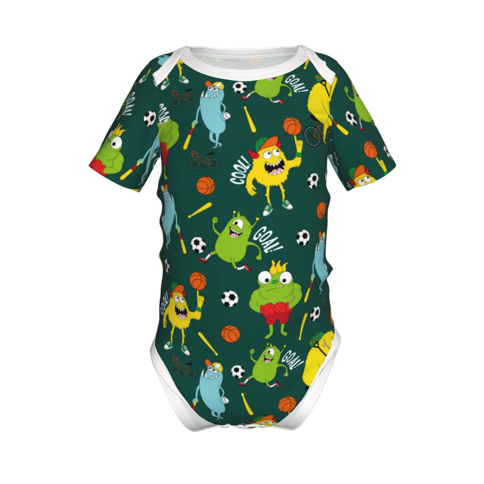 Coaee Sport Monster for Soft Baby Short-Sleeve Bodysuit Baby Climbing ...