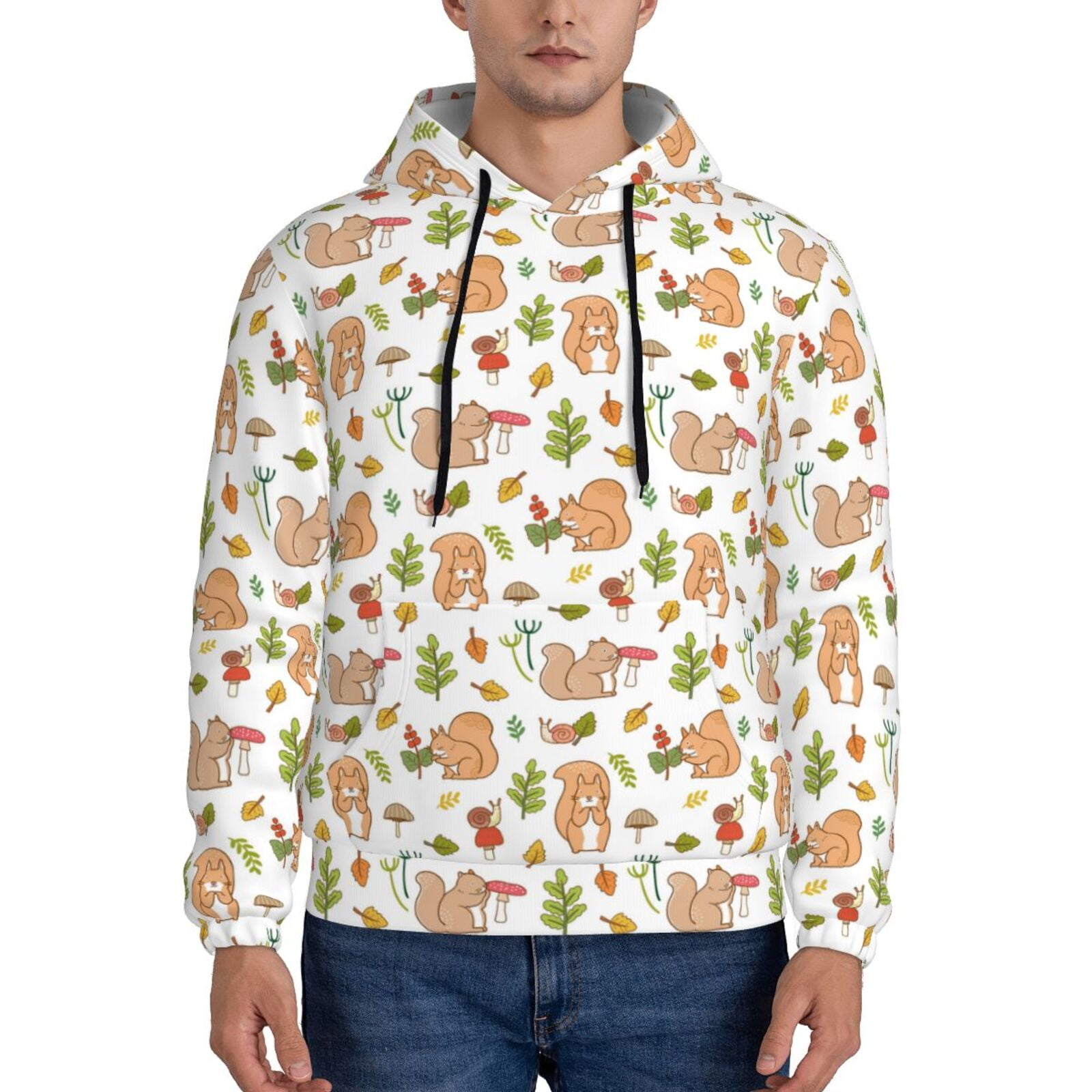 Coaee Squirrel And Mushroom for Adult Hoodie Pullover Sweatshirt for ...