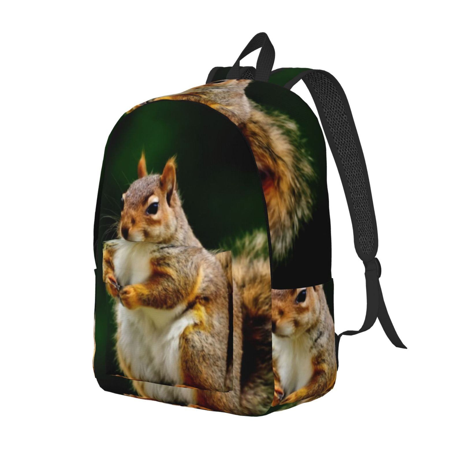 Coaee Squirrels Eating Peanuts On The Tree for Canvas Backpack for ...
