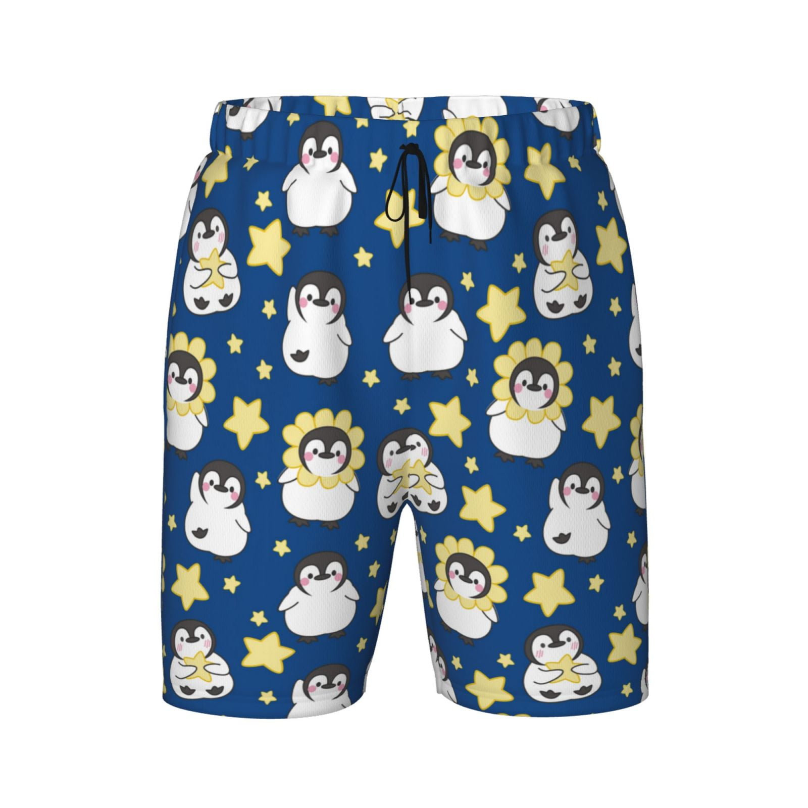 Coaee Star Penguin for Boys Swim Trunks Compression Liner Swim Shorts ...