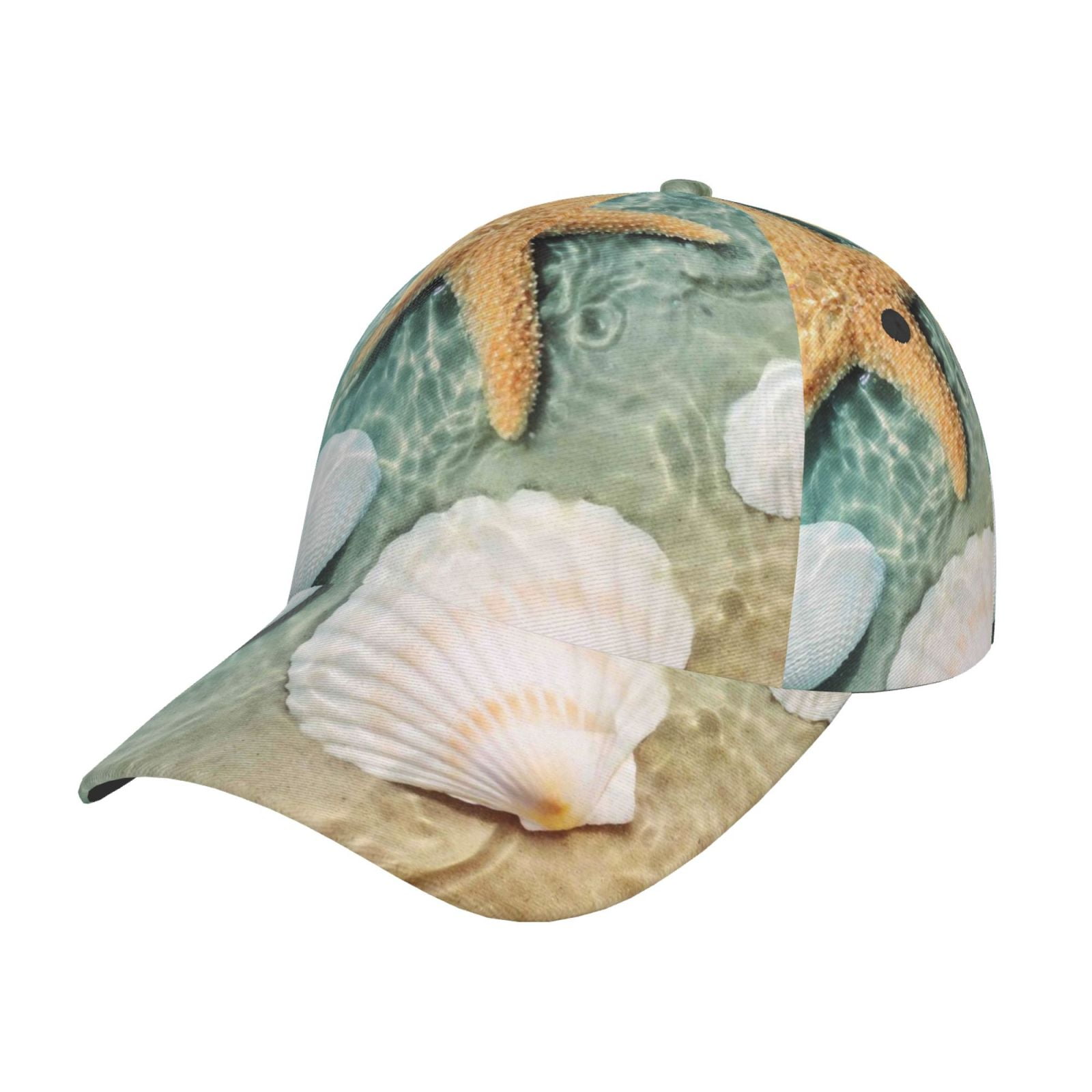 Coaee Starfish And Seashell Baseball Cap, Outdoor Hat, Adjustable ...