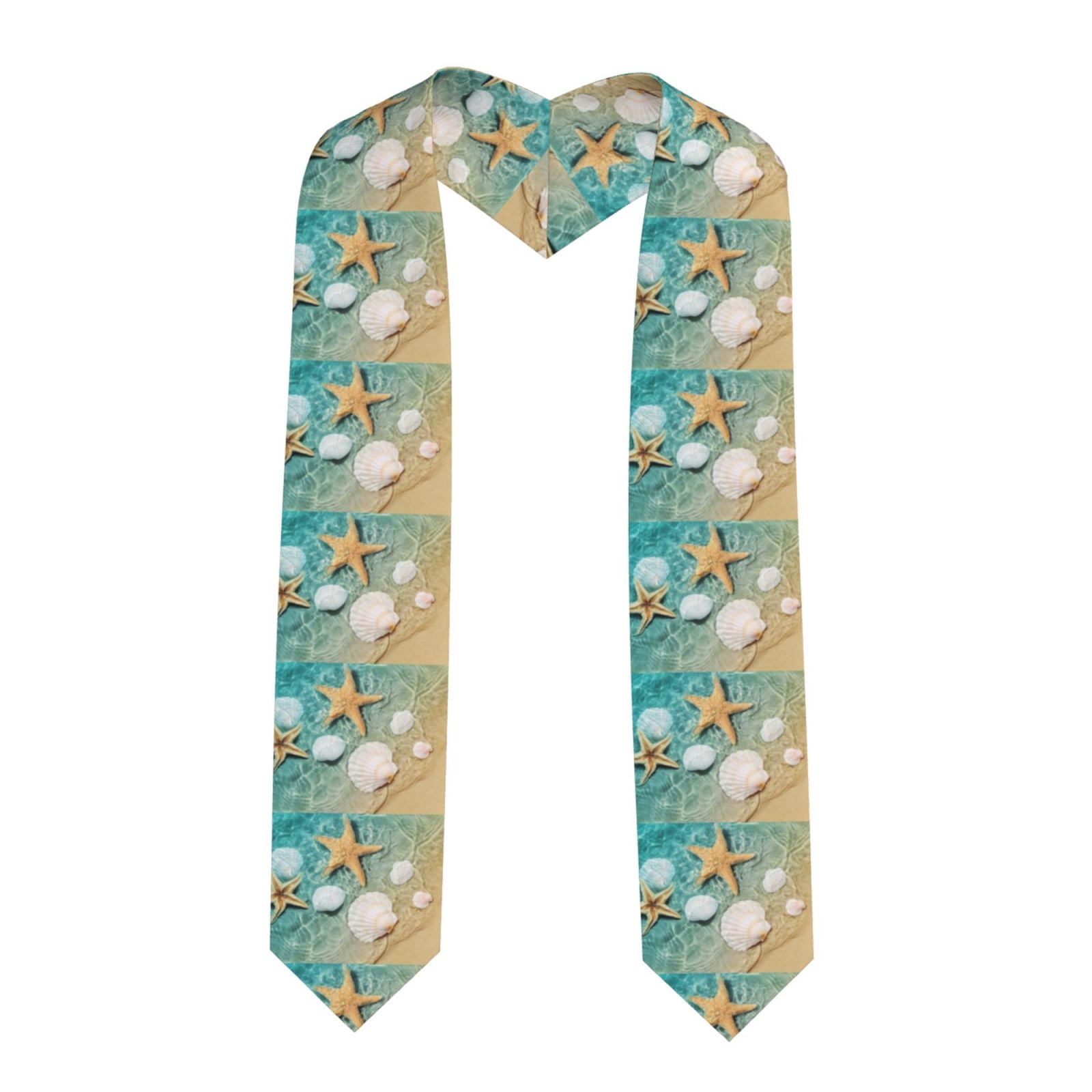 Coaee Starfish And Seashell Graduation Stole, Unisex, 72" Long ...