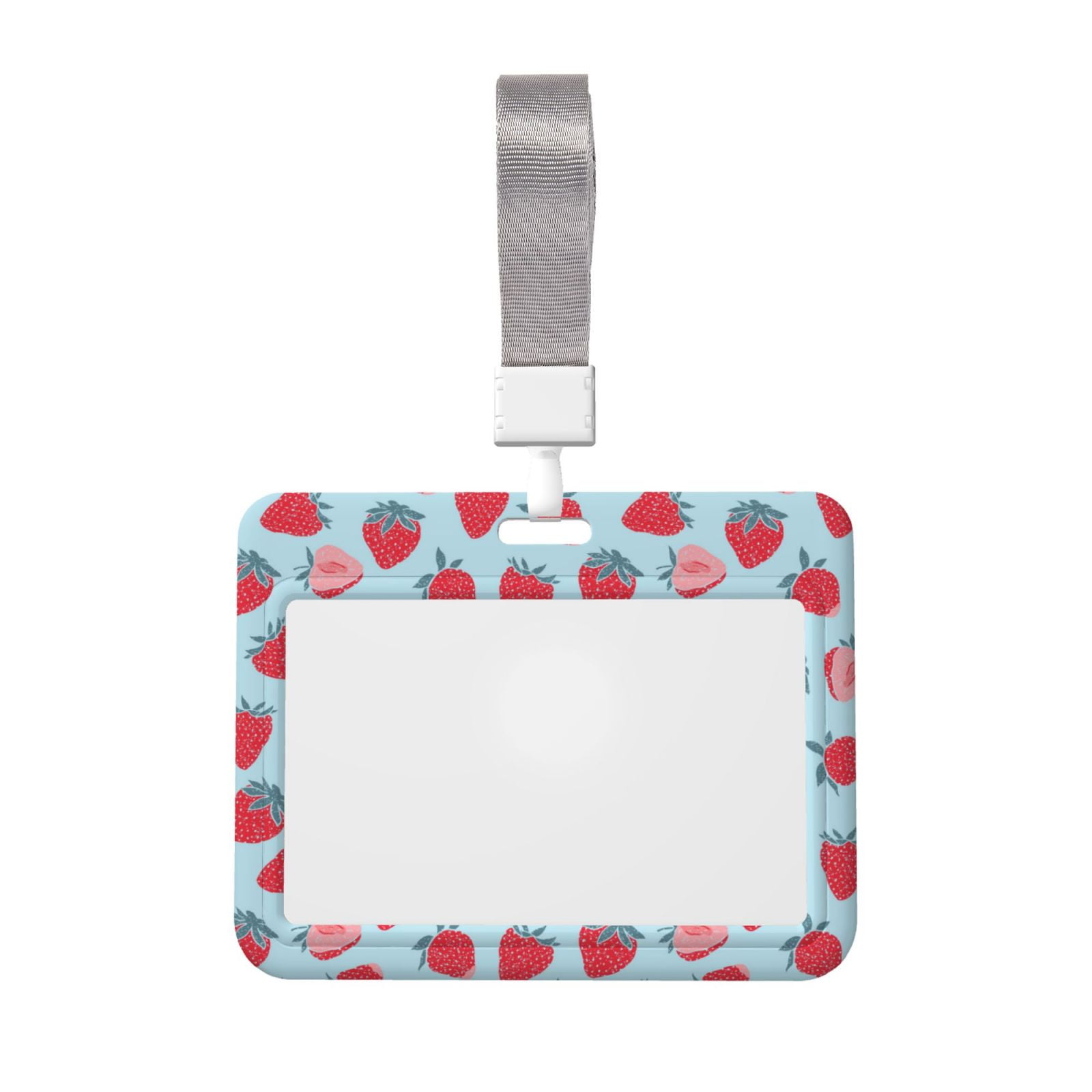 Coaee Strawberries for Card Badge Holder Soft Waterproof Card Protector ...