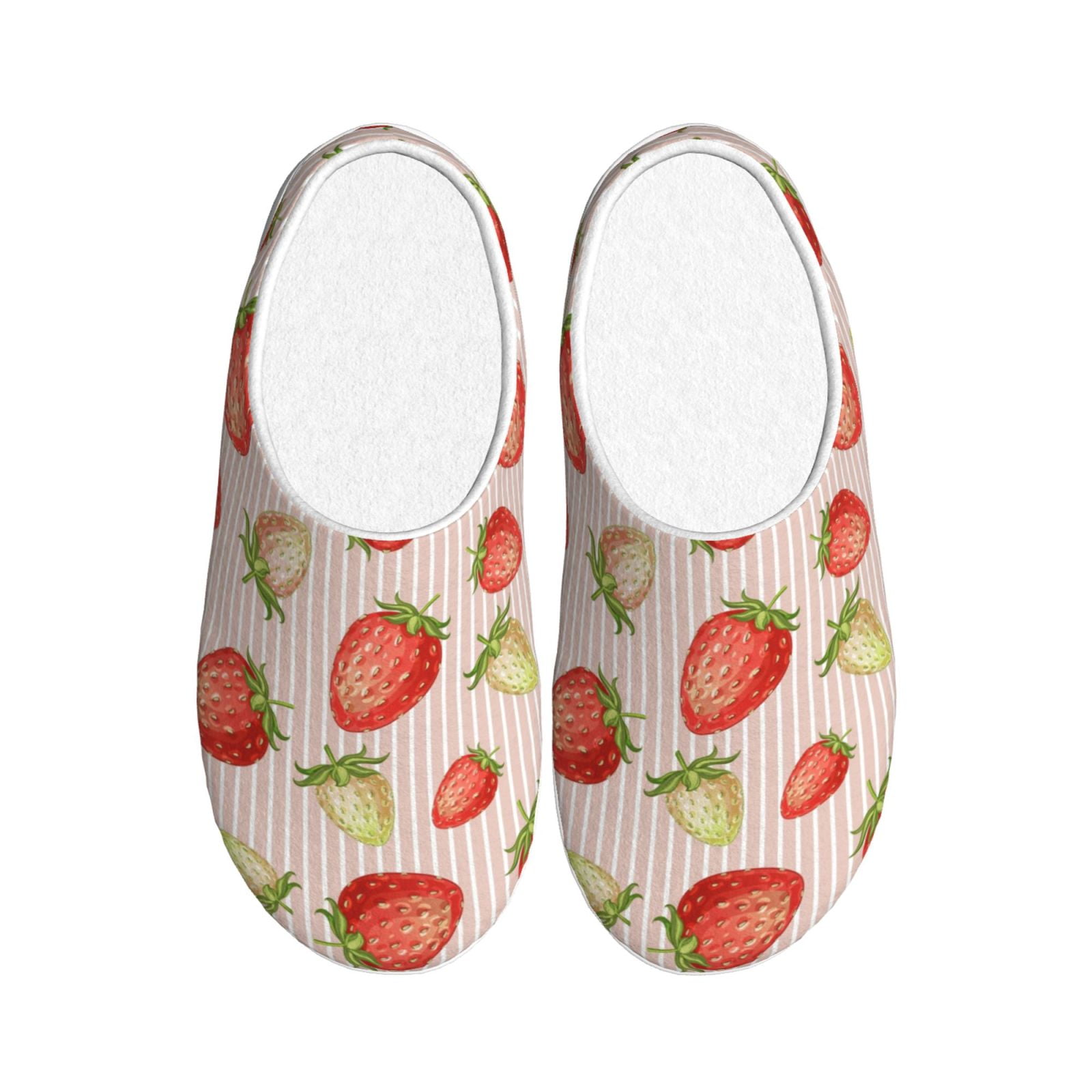 Coaee Strawberries for Mens Slippers Indoor Slip On Shoes Slippers for ...