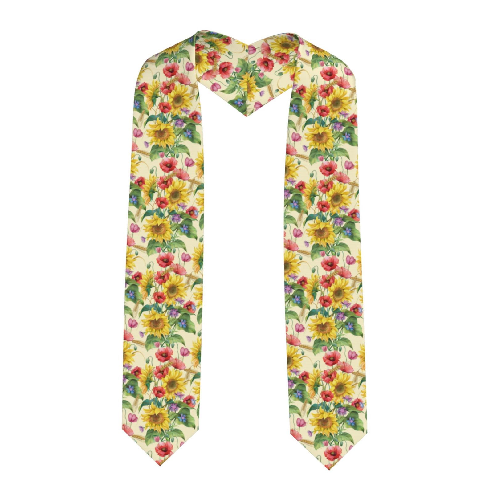 Coaee Sunflower Cornflower Poppy Graduation Stole, Unisex, 72" Long ...