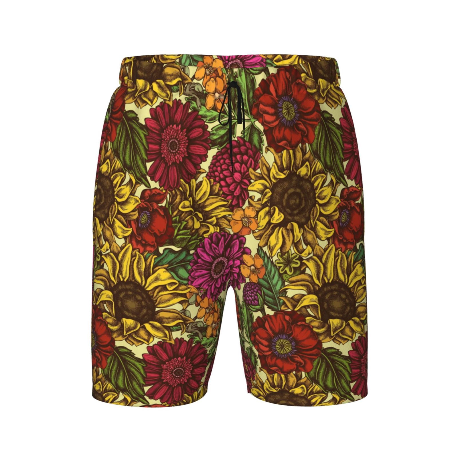 Coaee Sunflower for Boys Swim Trunks Compression Liner Swim Shorts Teen ...