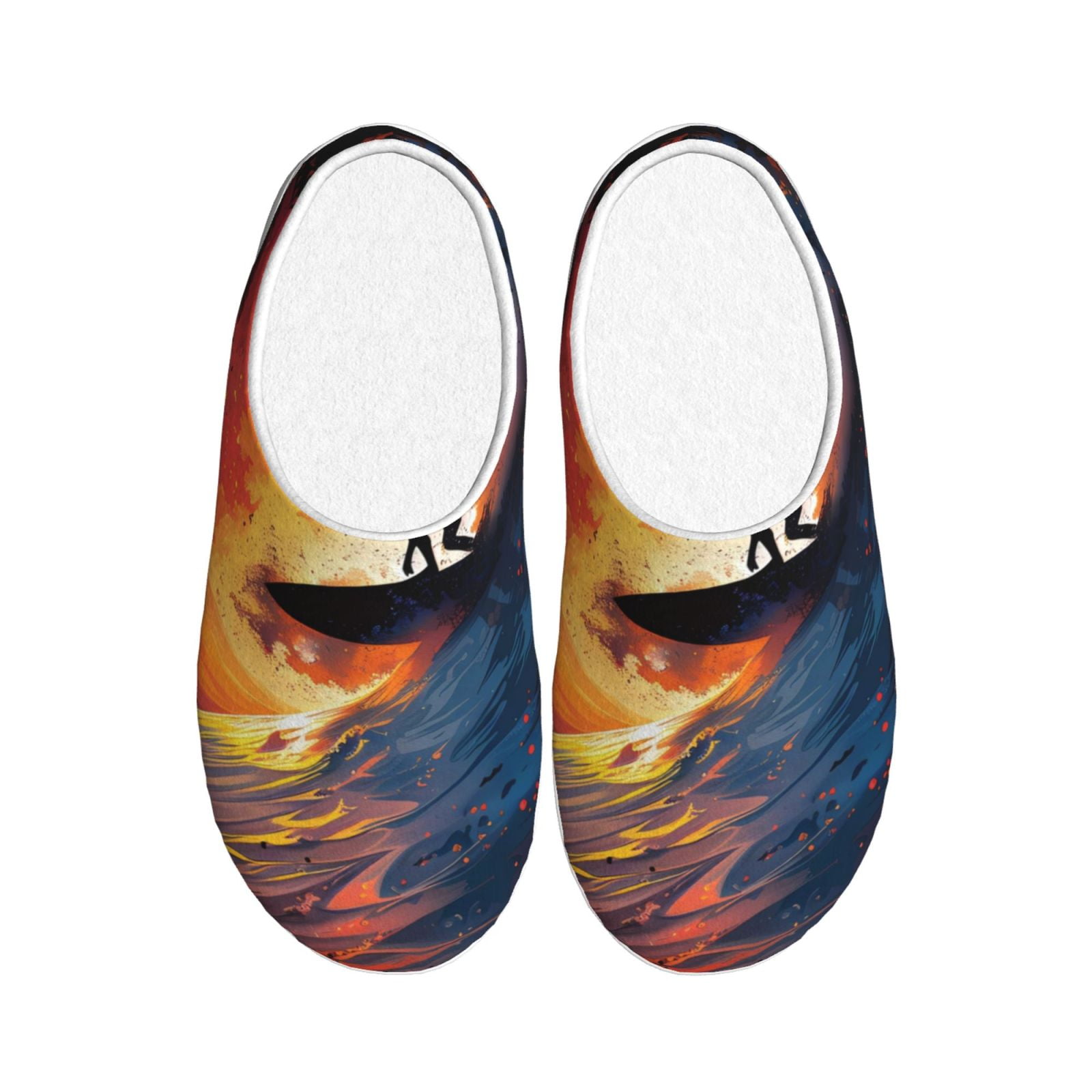 Coaee Sunset Surfing Silhouette for Mens Slippers Indoor Slip On Shoes ...