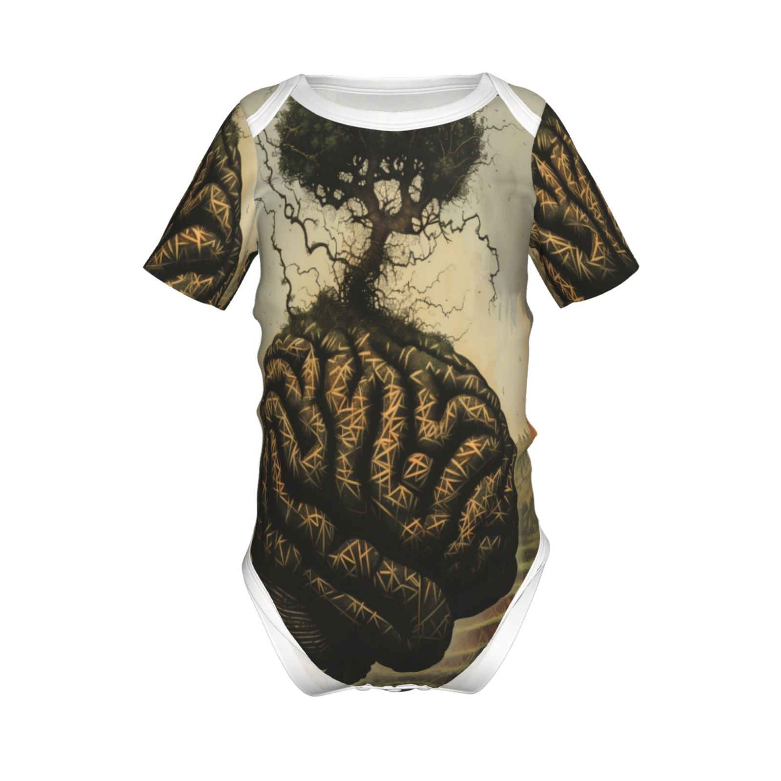 Coaee Surreal Brain Tree for Soft Baby Short-Sleeve Bodysuit Baby ...