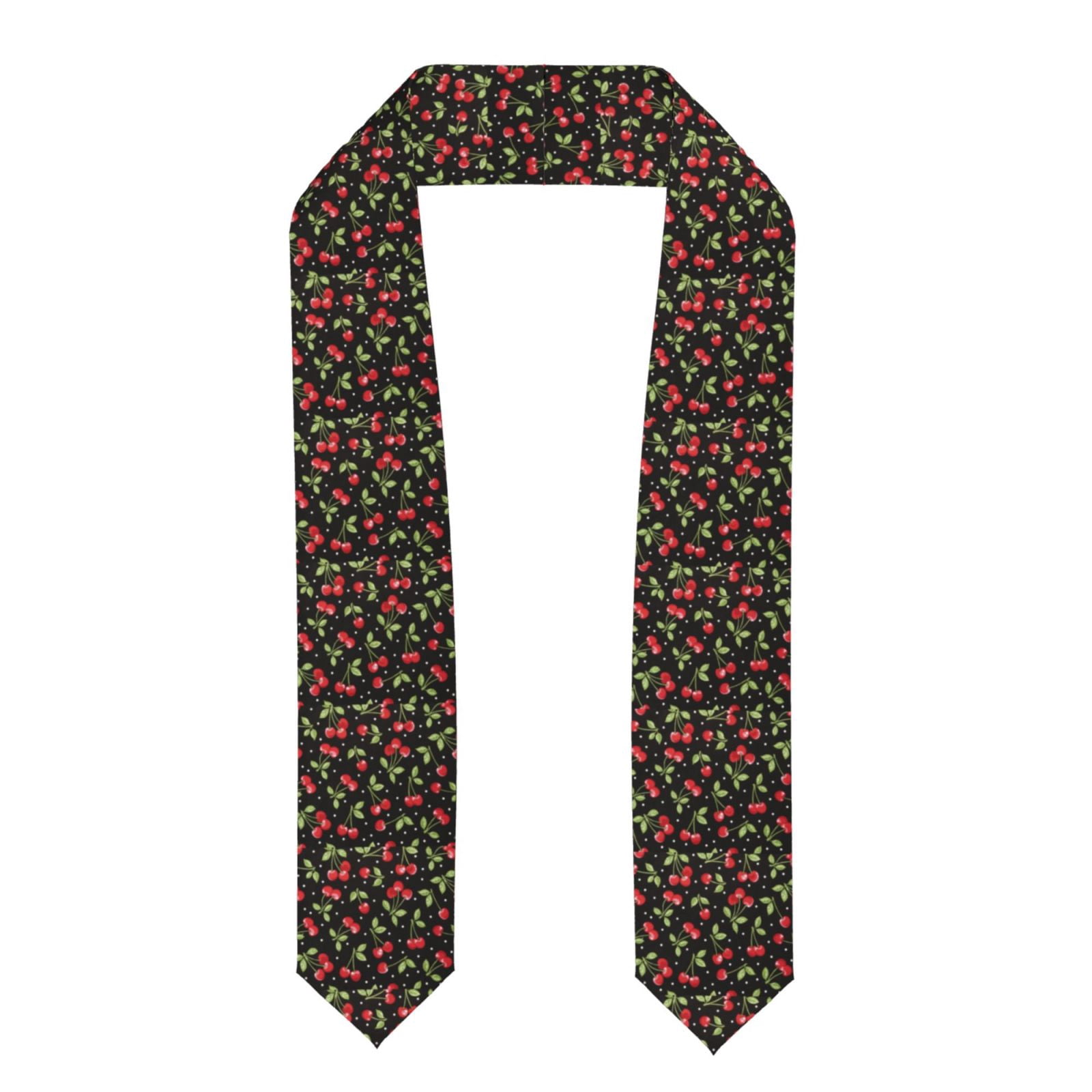 Coaee Sweet Red Cherry Graduation Stole, Unisex, 72" Long Graduation ...