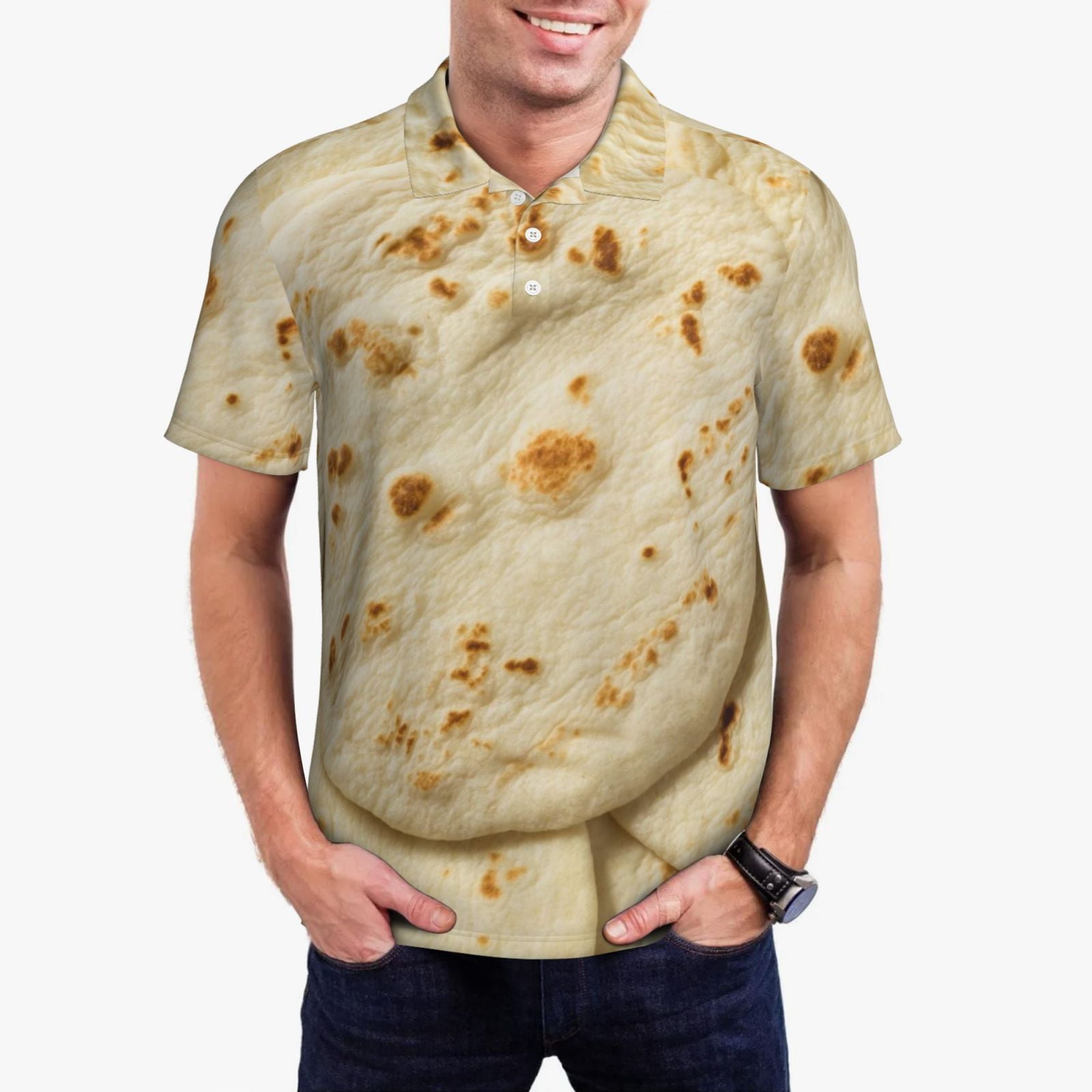 Coaee Taco Tortillas for Men's Polo Shirts Mens Polo Shirts Short ...
