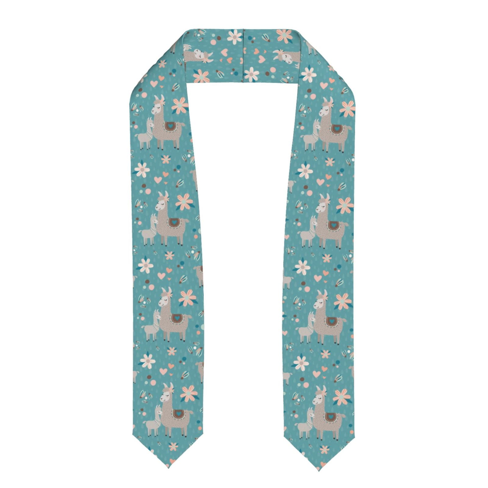 Coaee Teal Mama Llama Graduation Stole, Unisex, 72" Long Graduation ...