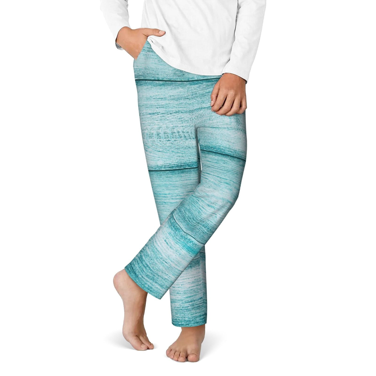 Coaee Teal Turquoise Wood for Teen lounge pants Comfortable Lounge Long ...