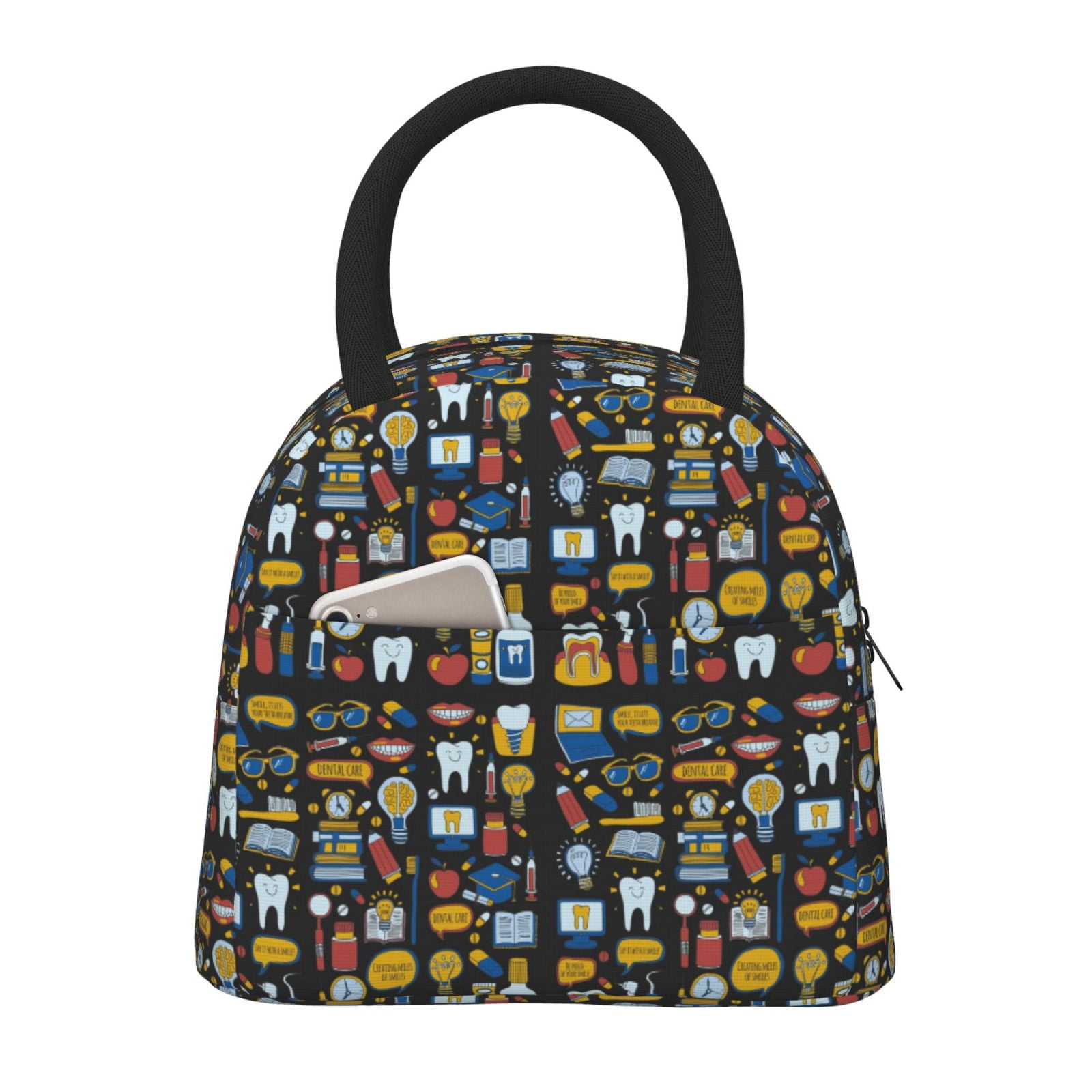 Coaee Teeth for Lunch Bag Women Insulated Lunch Box Wide-Open Lunch ...