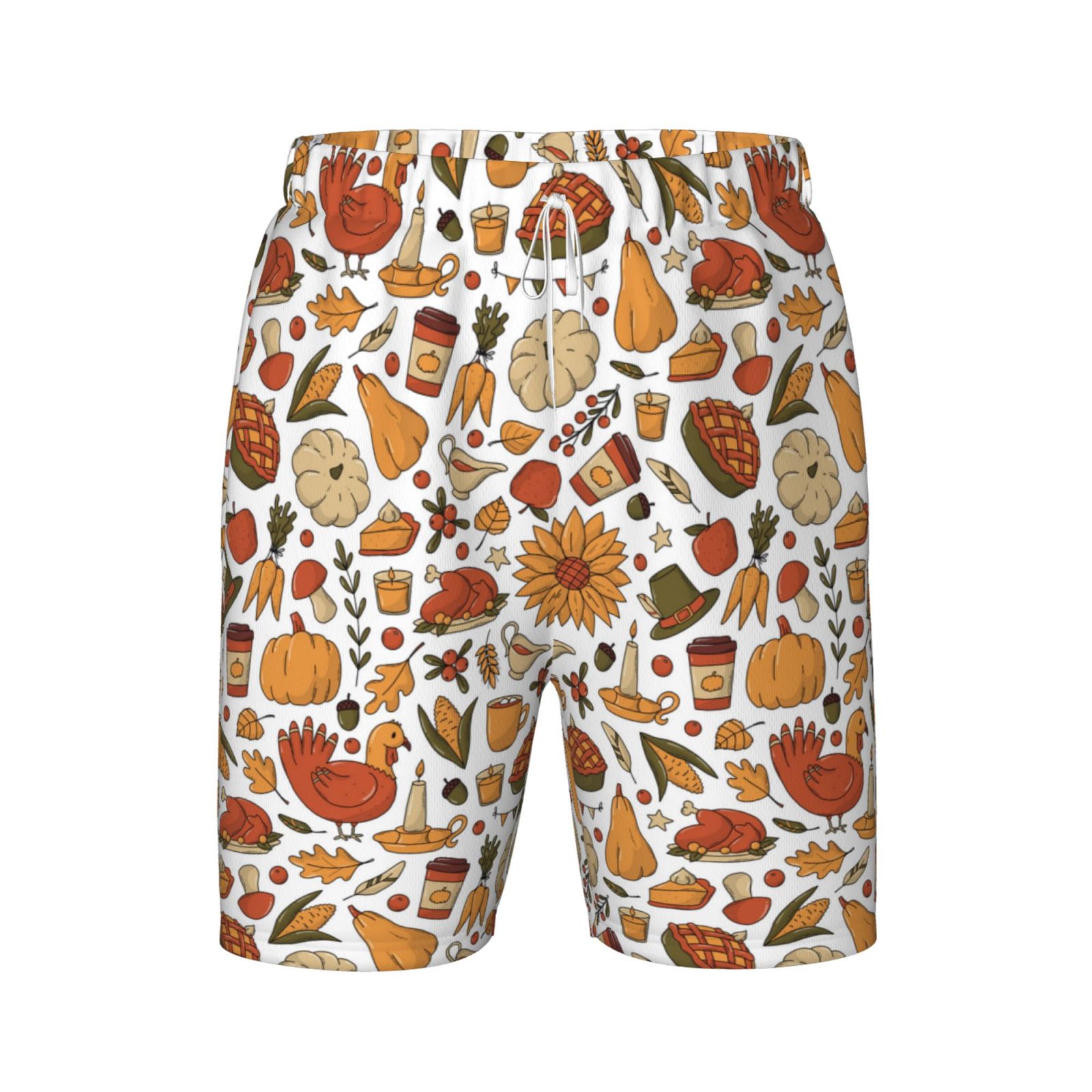 Coaee Thanksgiving Food for Boys Swim Trunks Compression Liner Swim ...