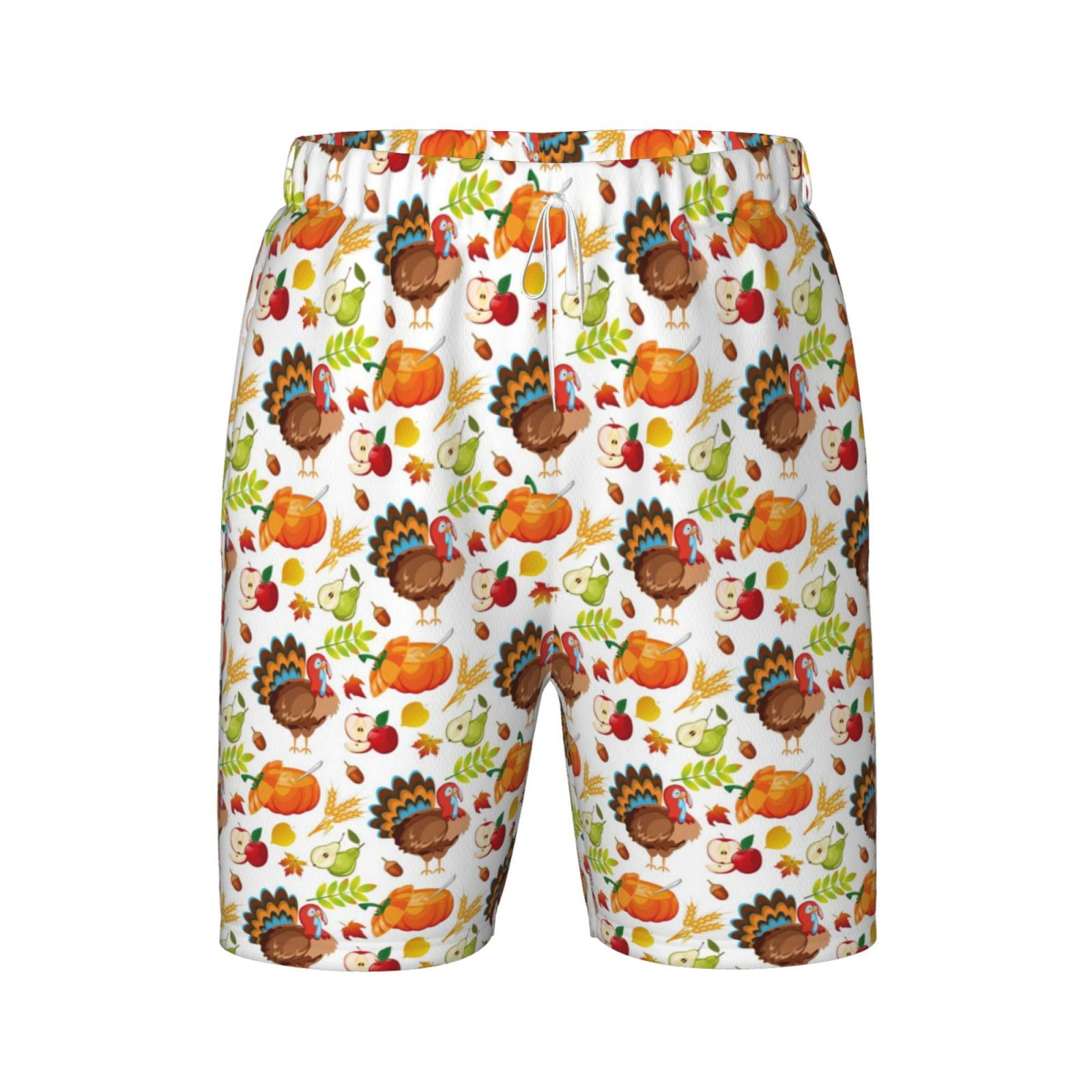 Coaee Thanksgiving Turkey for Boys Swim Trunks Compression Liner Swim ...
