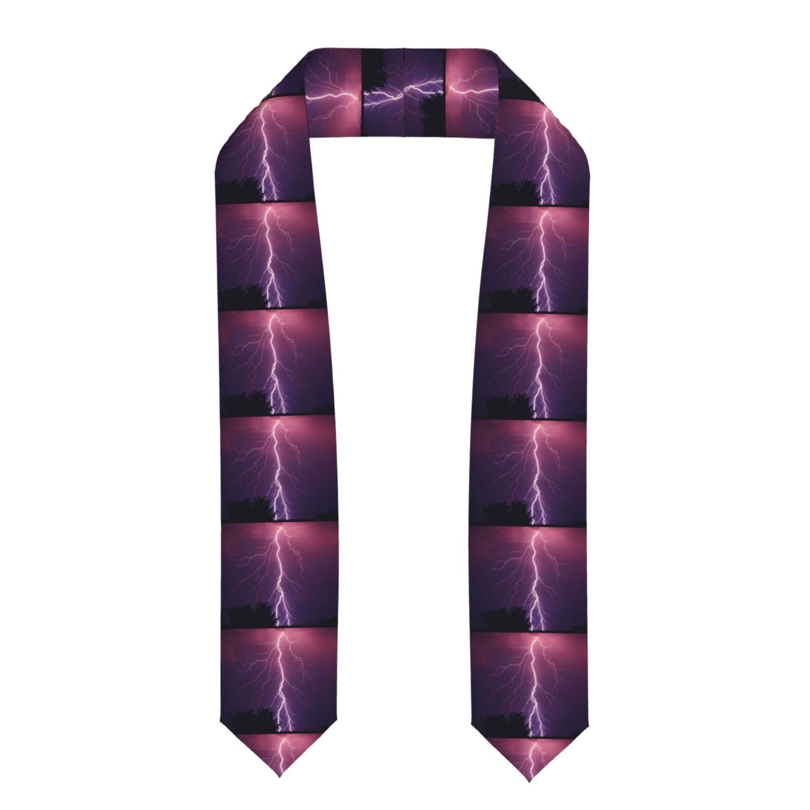 Coaee Thunderstorm Violet Purple Graduation Stole, Unisex, 72" Long ...