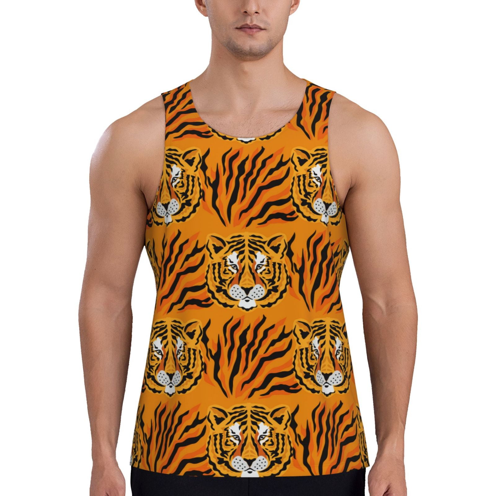 Coaee Tiger Men's Workout Tank Top, Men's Tank Top Sleeveless Muscle T ...