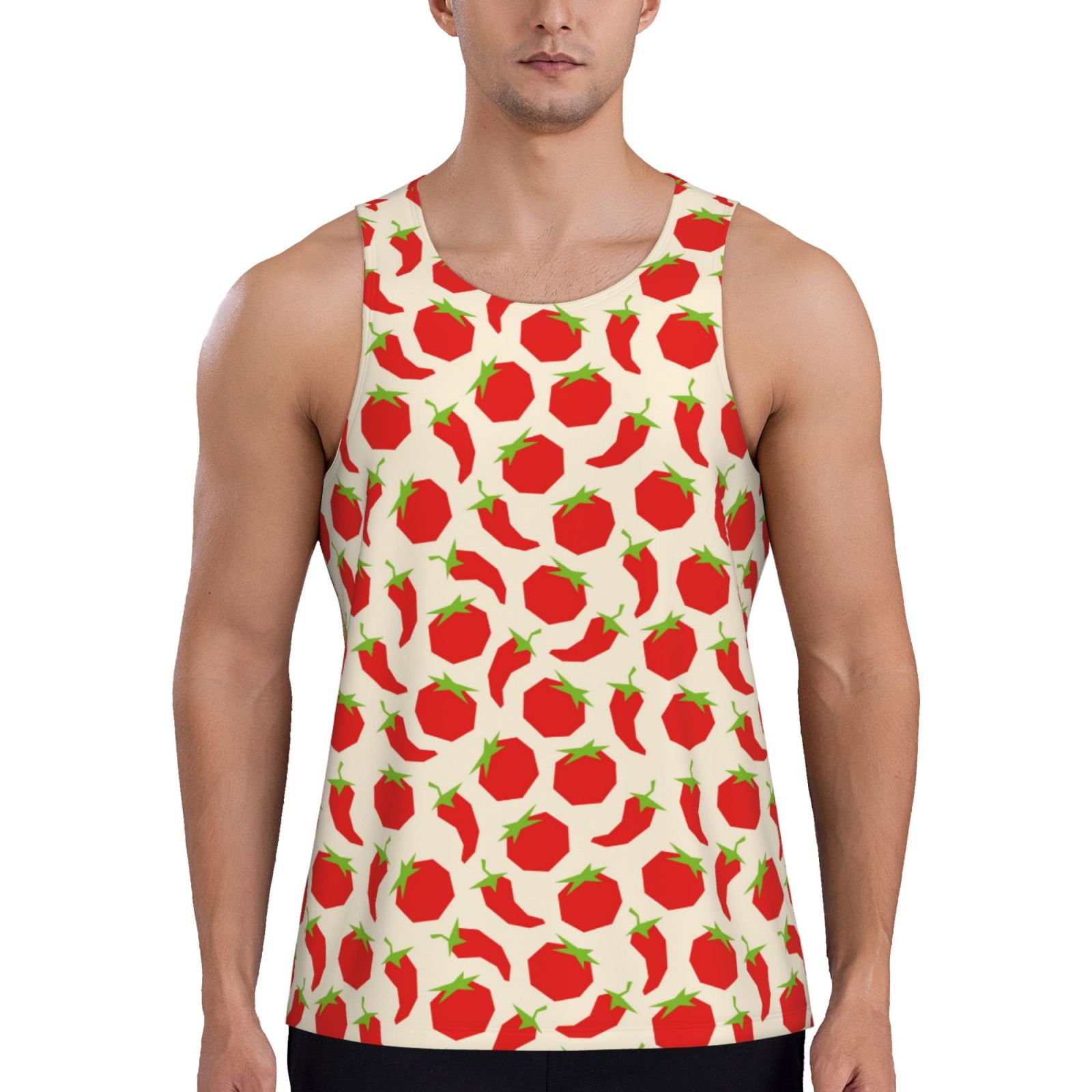 Coaee Tomatoes And Chili Men's Workout Tank Top, Men's Tank Top ...