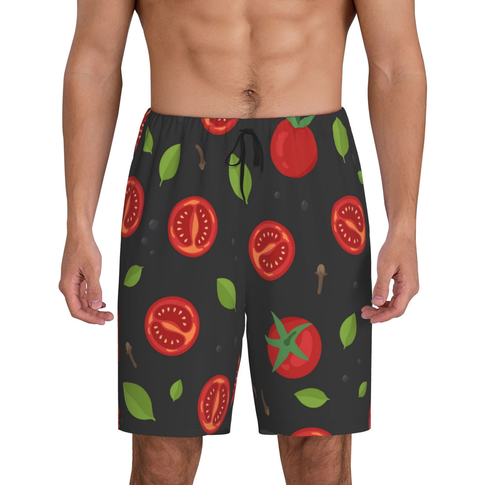Coaee Tomatoes1 Men's Pajama Pants, Pajama Boxer Shorts with Elastic ...