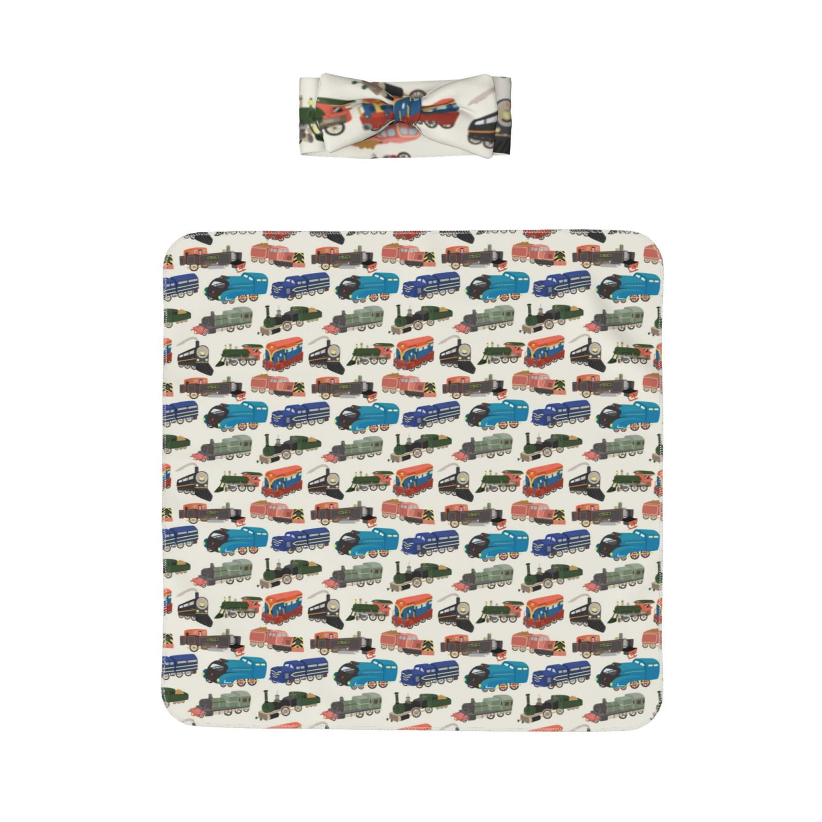 Coaee Train for Newborn Receiving Blanket Swaddle Wrap with Matching ...