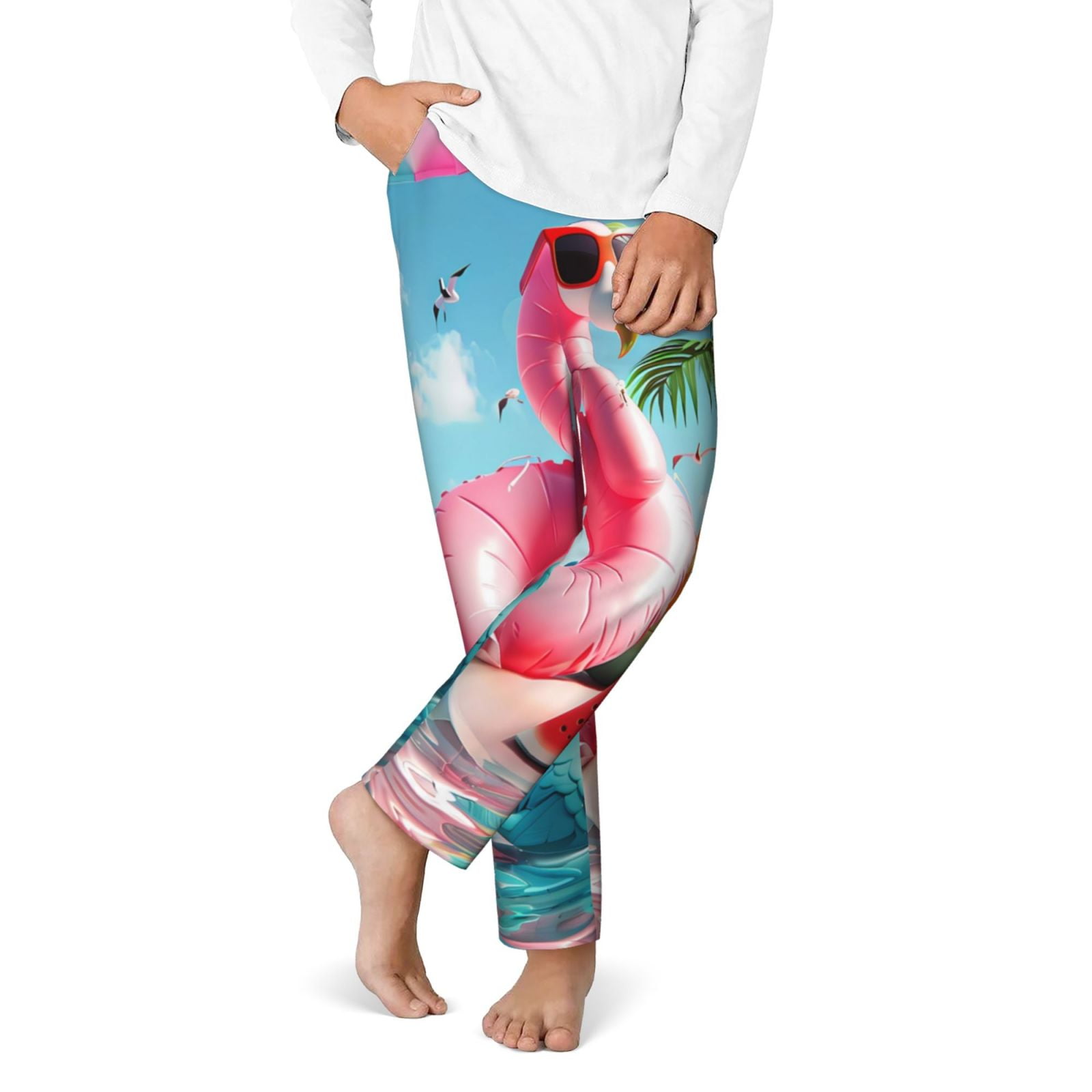 Coaee Tropical Flamingo Pool Float for Teen lounge pants Comfortable ...