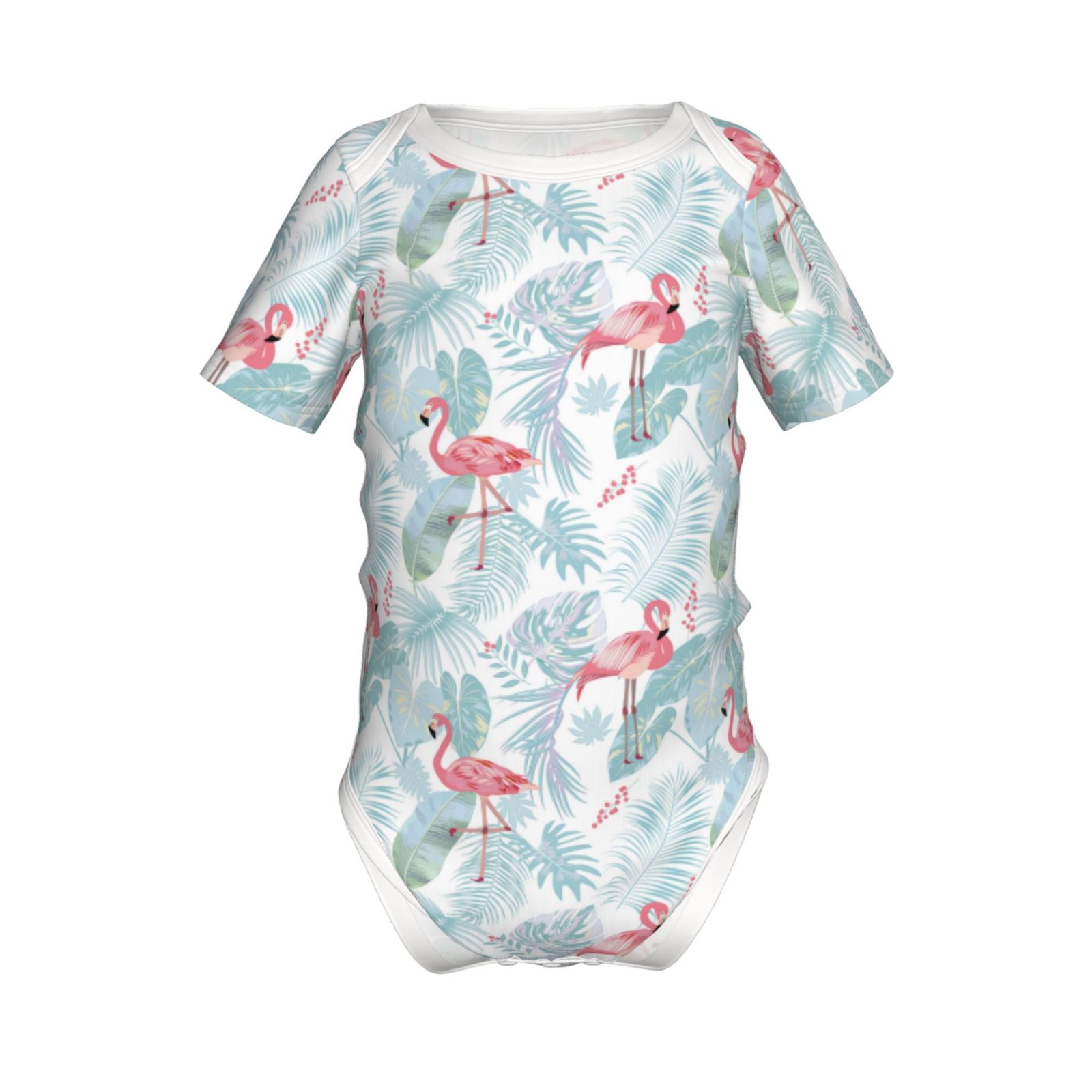 Coaee Tropical Flamingo for Soft Baby Short-Sleeve Bodysuit Baby ...