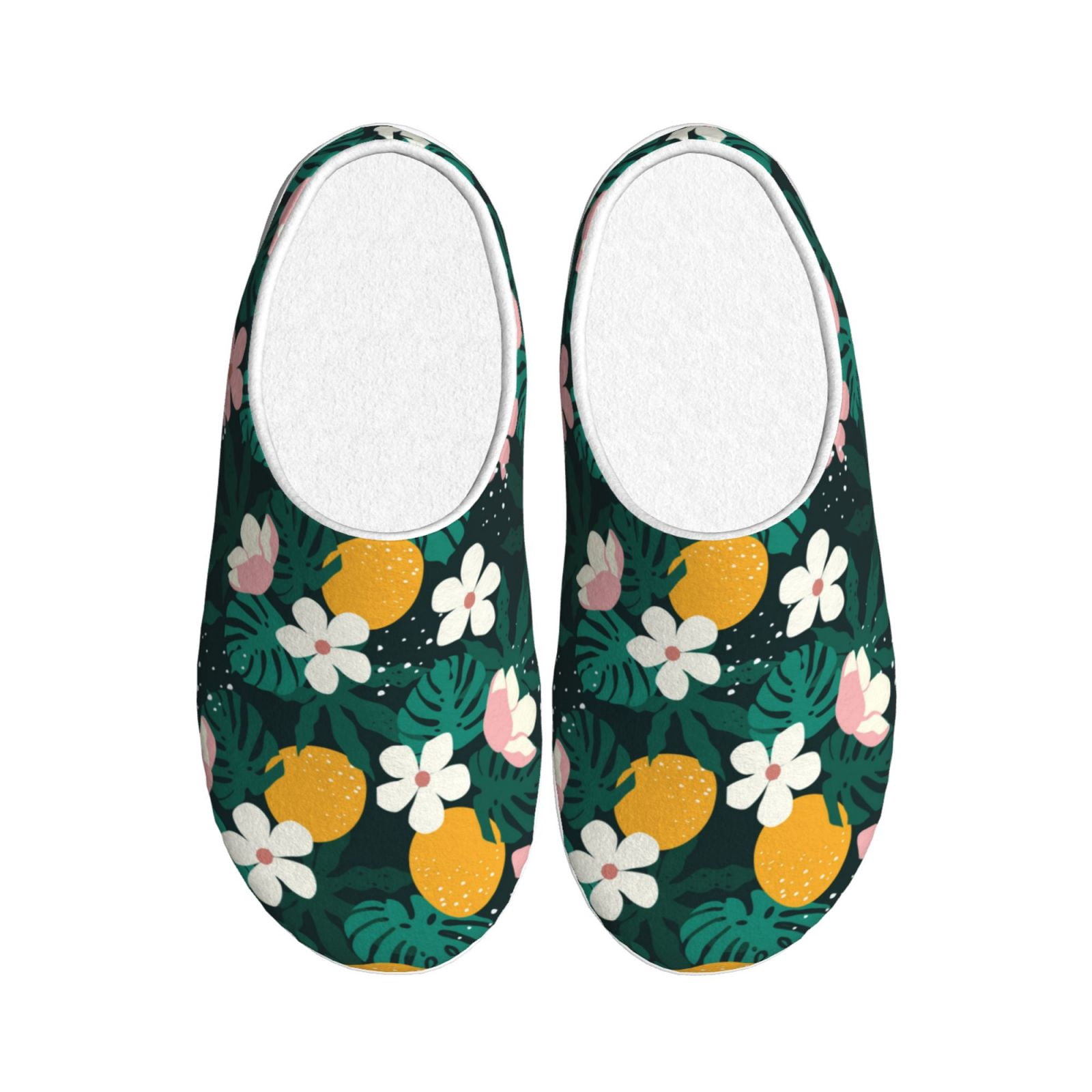 Coaee Tropical Fruit for Mens Slippers Indoor Slip On Shoes Slippers ...