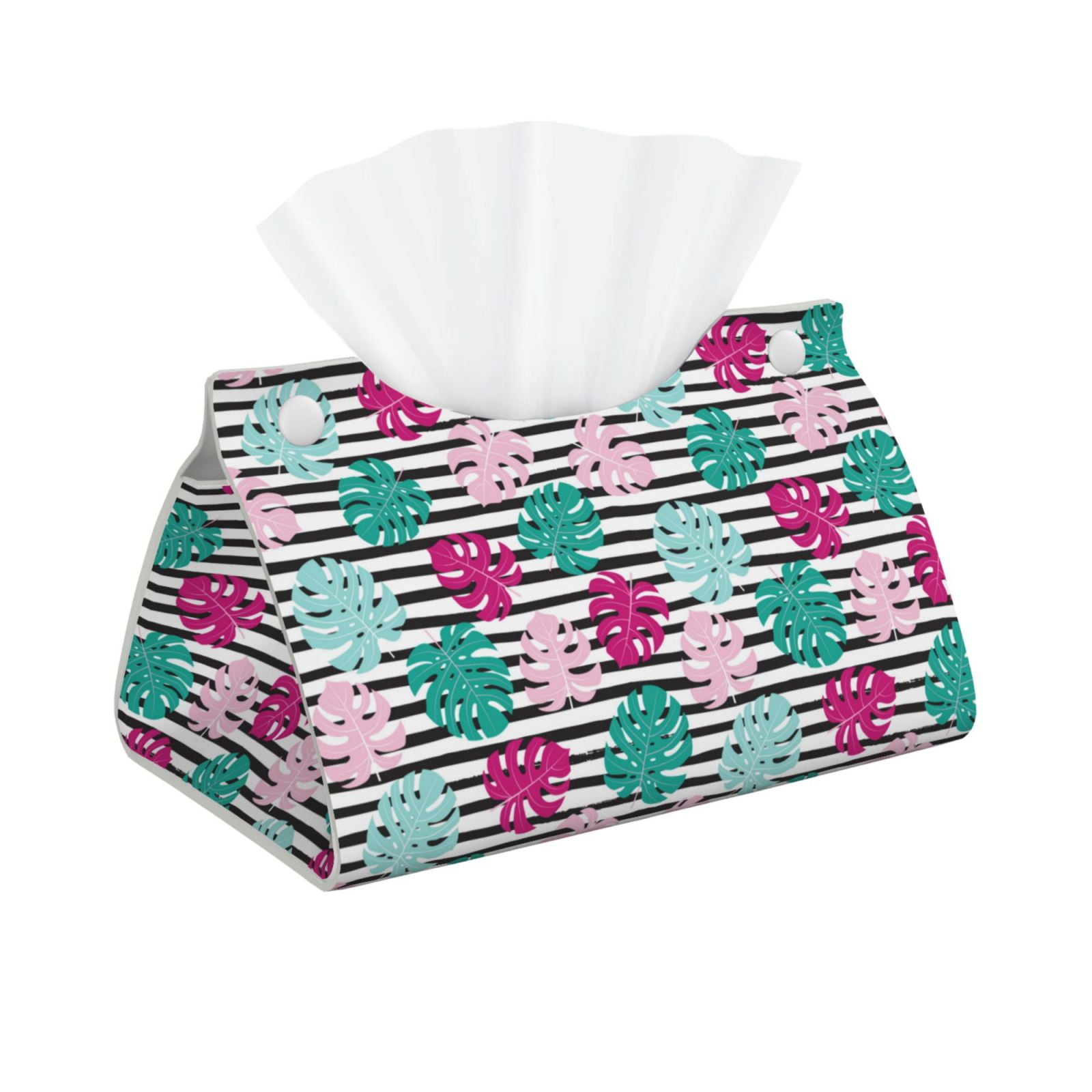 Coaee Tropical Leaves for Large Tissue Box Cover Rectangular for ...