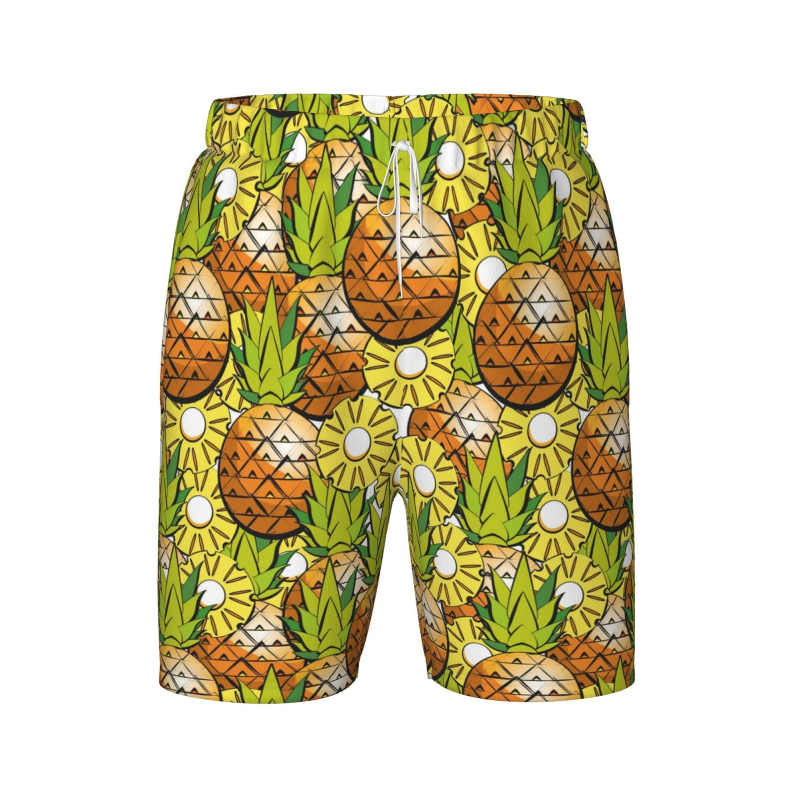 Coaee Tropical Summer Fruit for Boys Swim Trunks Compression Liner Swim ...