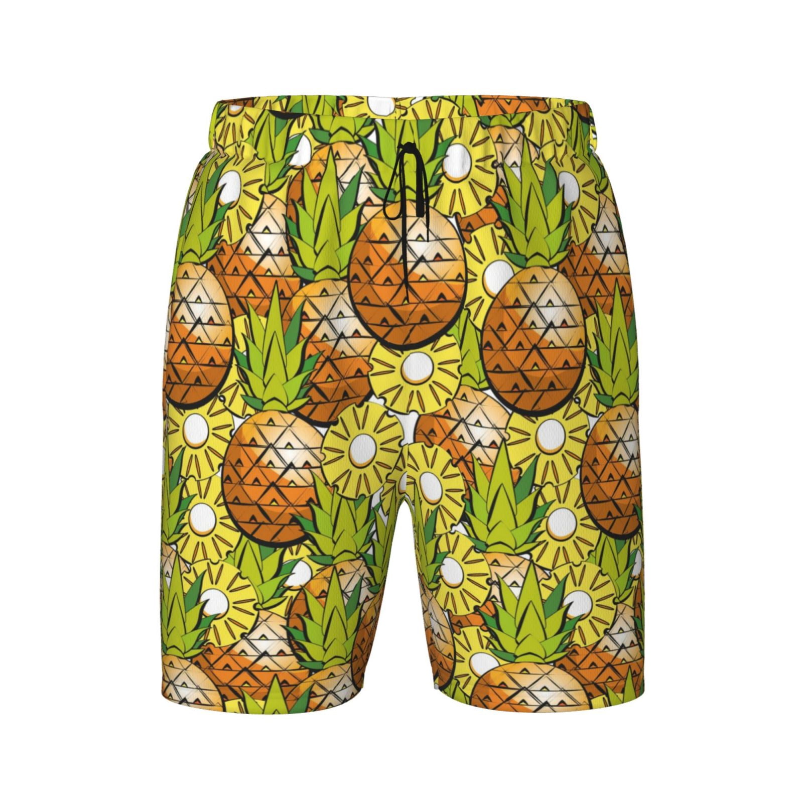 Coaee Tropical Summer Fruit for Boys Swim Trunks Compression Liner Swim ...