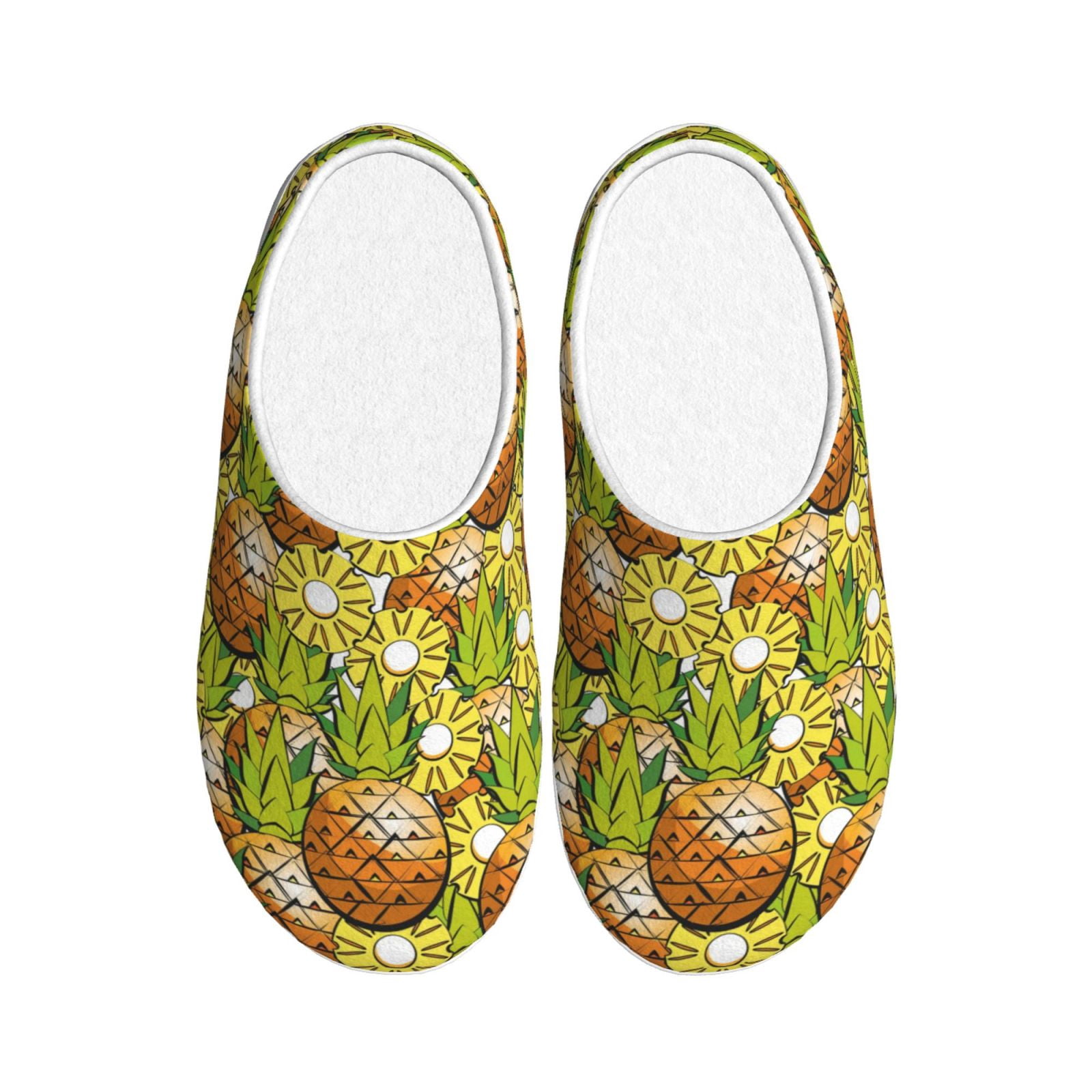 Coaee Tropical Summer Fruit for Mens Slippers Indoor Slip On Shoes ...