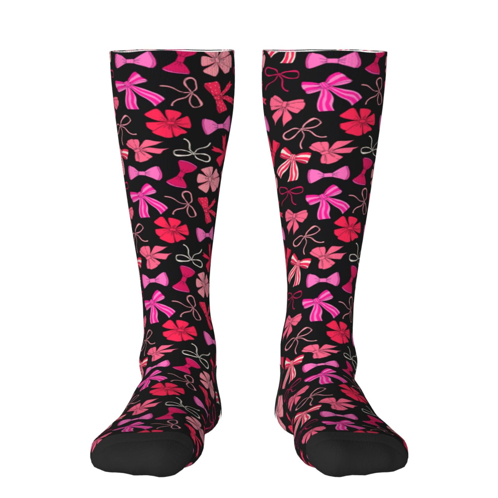 Coaee Various pink and red Bow knots Socks, Stylish Sports High Socks ...