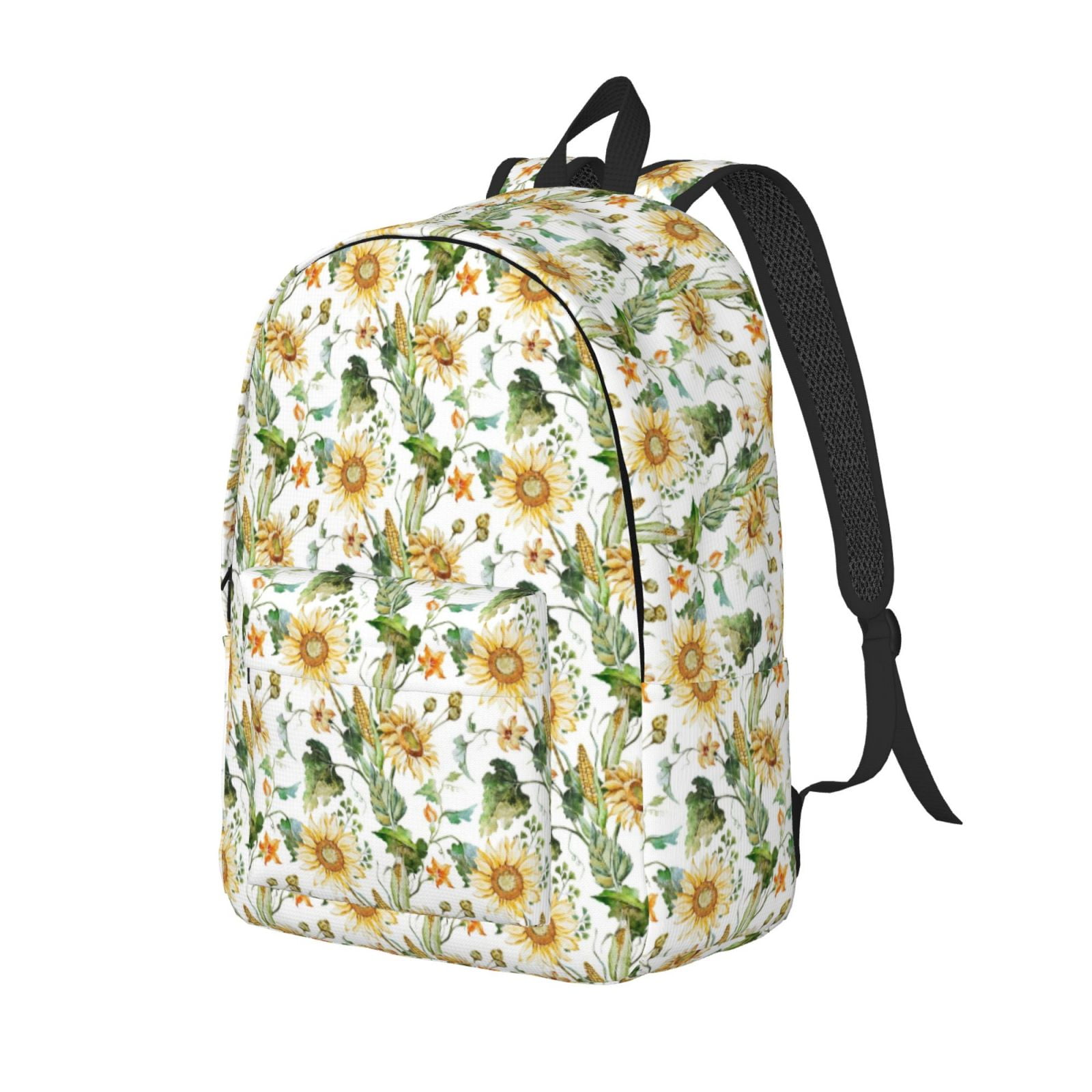 Coaee Watercolor Bright Sunflowers for Canvas Backpack for Hiking ...