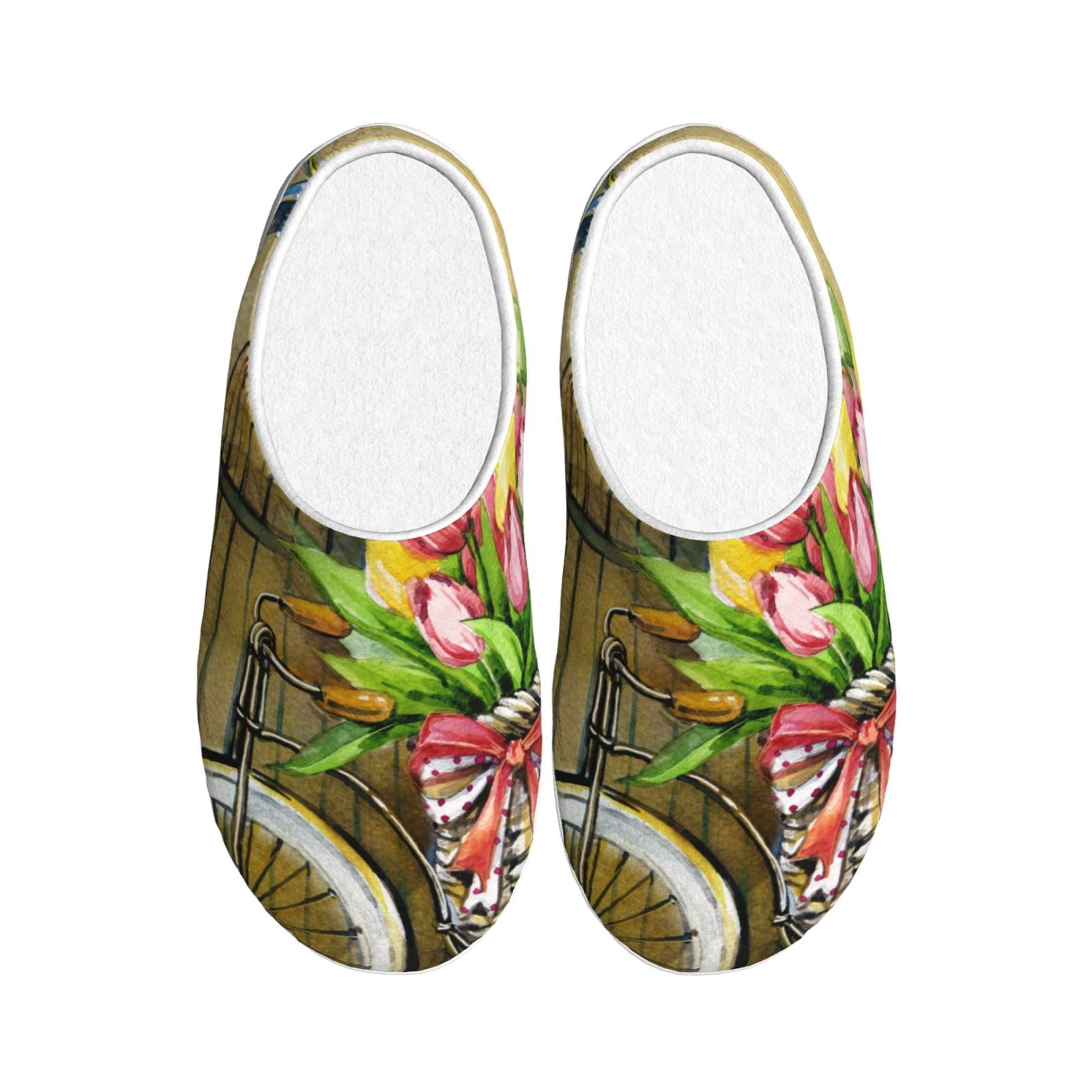 Coaee Watercolor Canary Bird for Mens Slippers Indoor Slip On Shoes ...