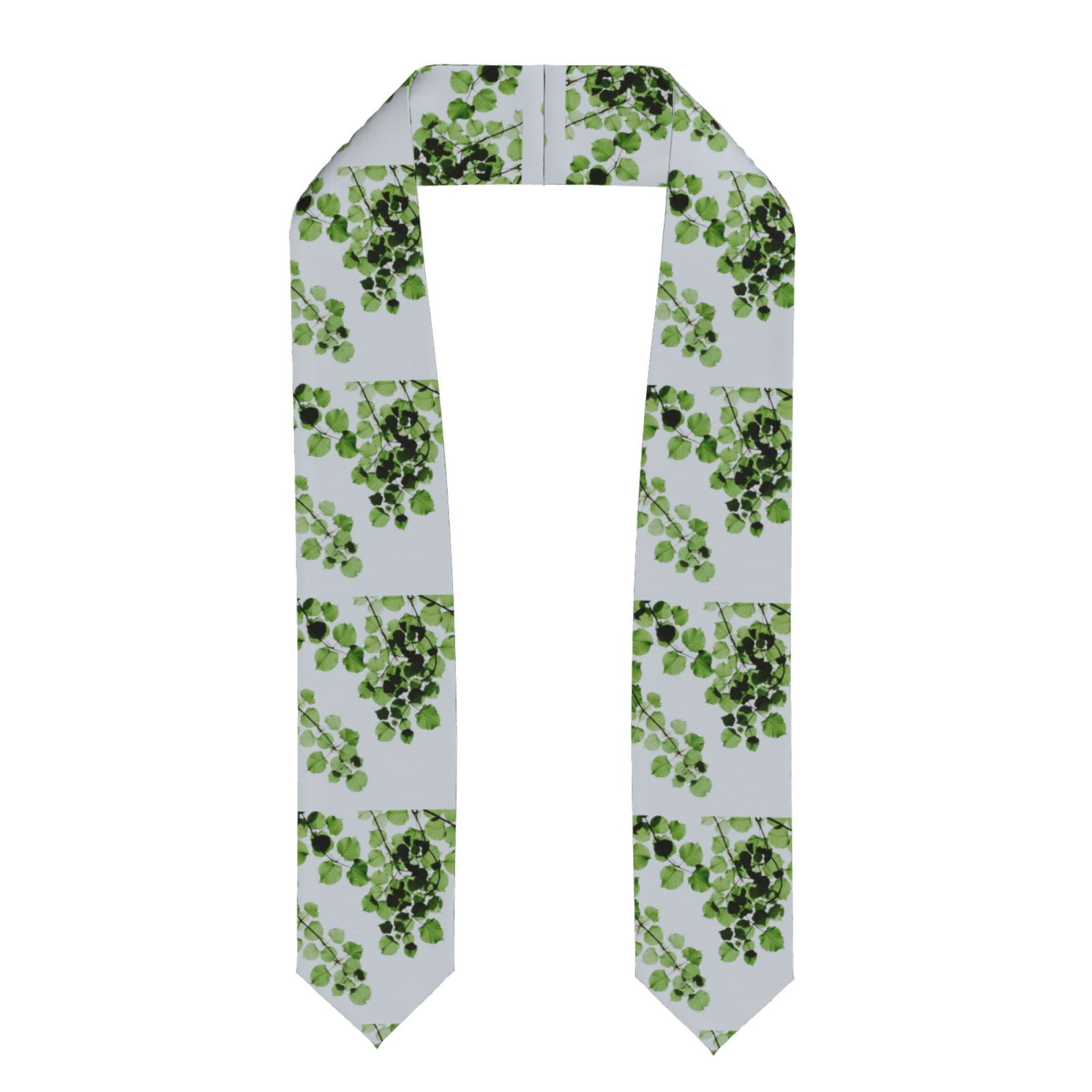 Coaee Watercolor Green Leaves Graduation Stole, Unisex, 72" Long ...