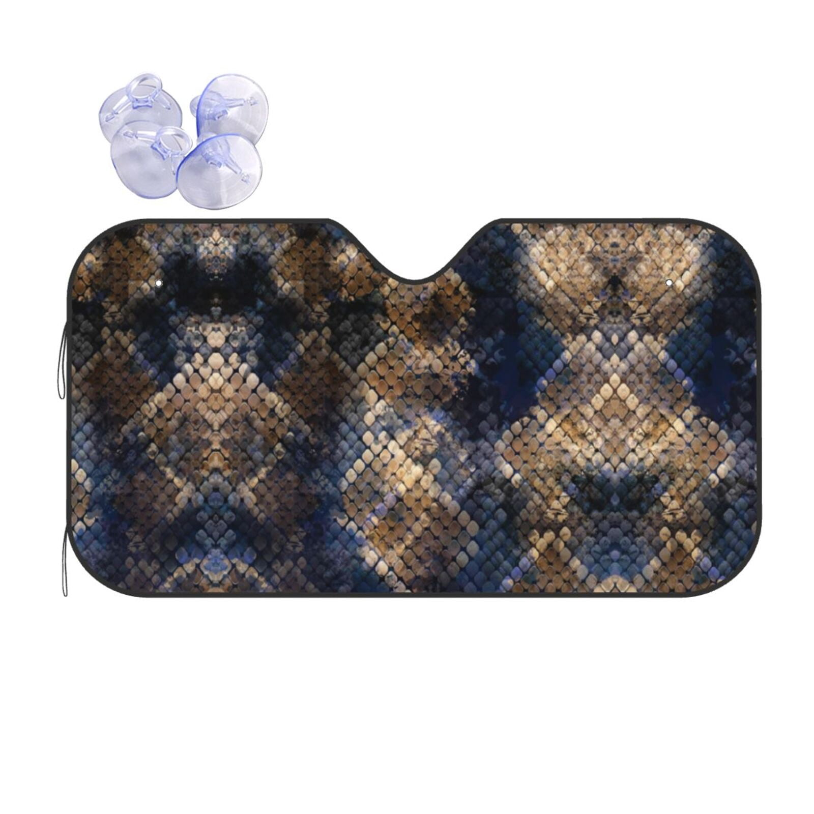 Coaee Watercolor Snake Skin Print Car Sunshade Windshield Sun Shade ...