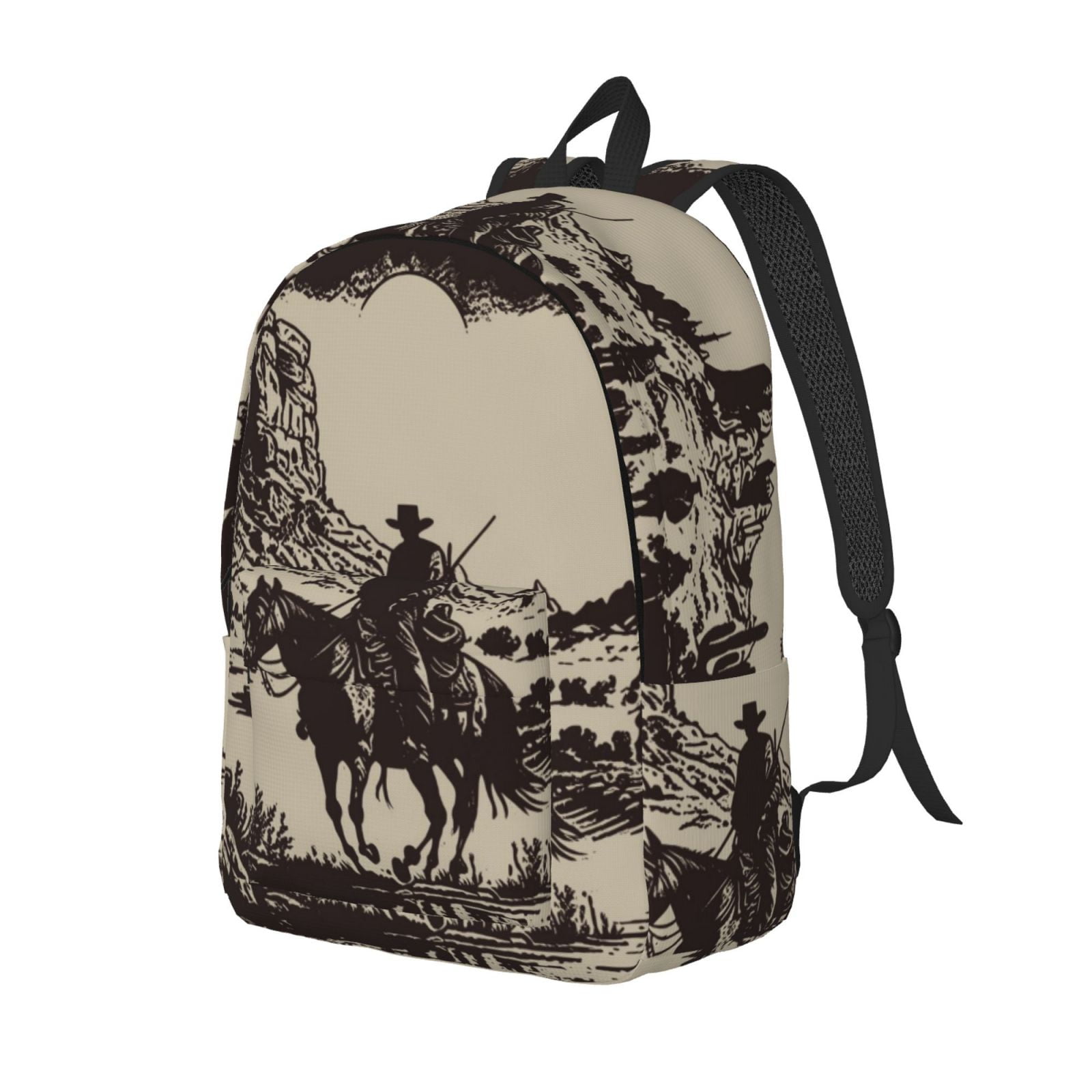 Coaee Western Desert Cowboy for Canvas Backpack for Hiking, Camping ...