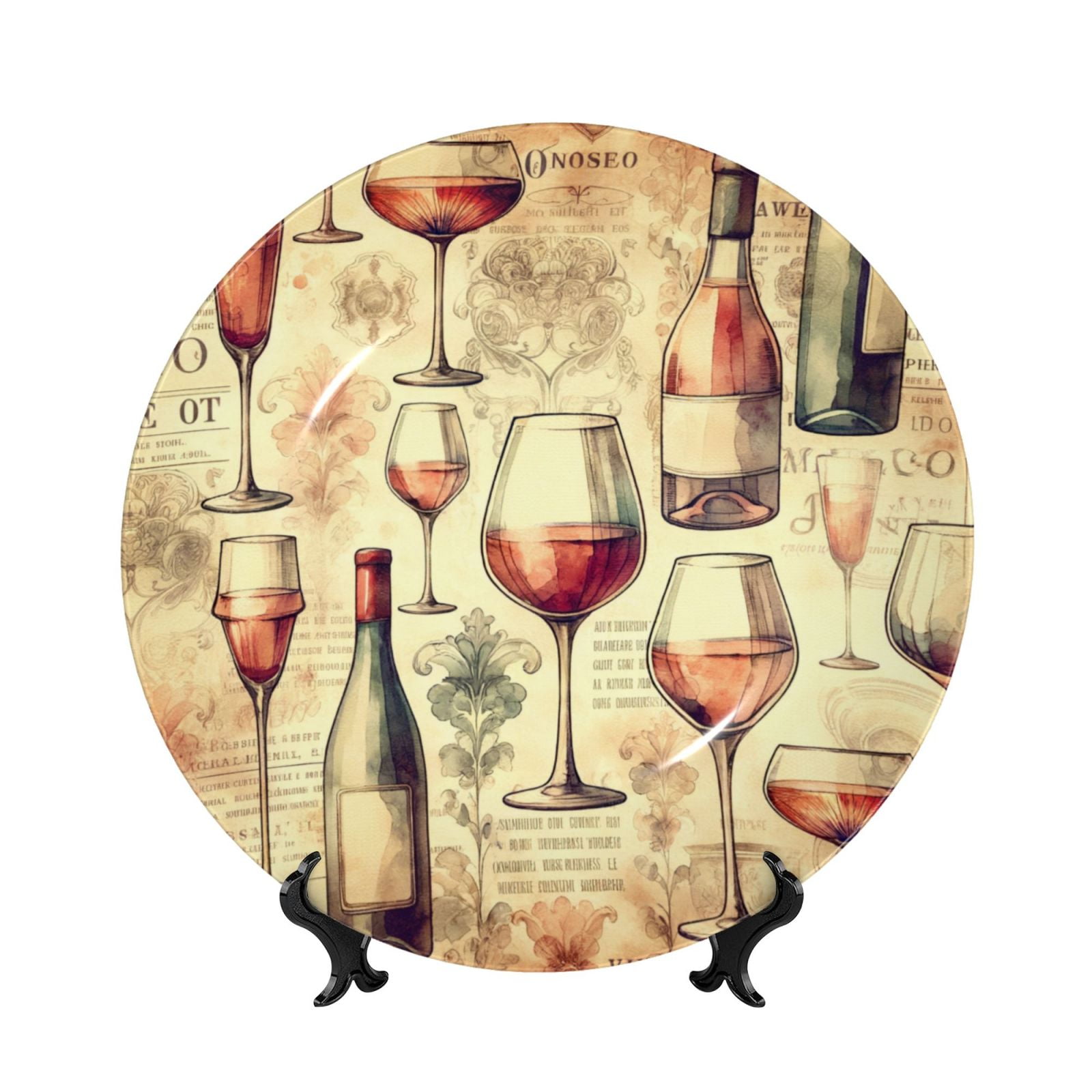 Coaee Wine for Bone China Decorative Plate Decorative Plate for Home ...